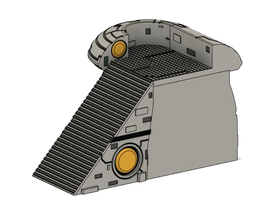 STL file TAWAR wall (Rampart) - Ramp + End Cap 🔚 ・3D printable model to ...