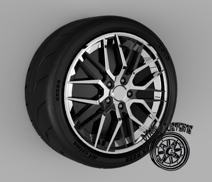 STL file Japan Racing jr28 Rims + toyo Tires for scale models 🇯🇵 ・3D ...