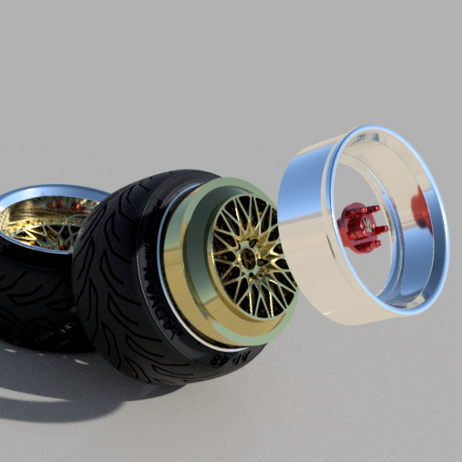 🚗 WORK VS XV RIMS with HI detailed ADVAN tires for diecast and scale ...