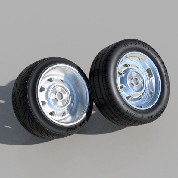 🌆 ATS CUP 14 inch rims and two tires for diecasr and rc scale models ...