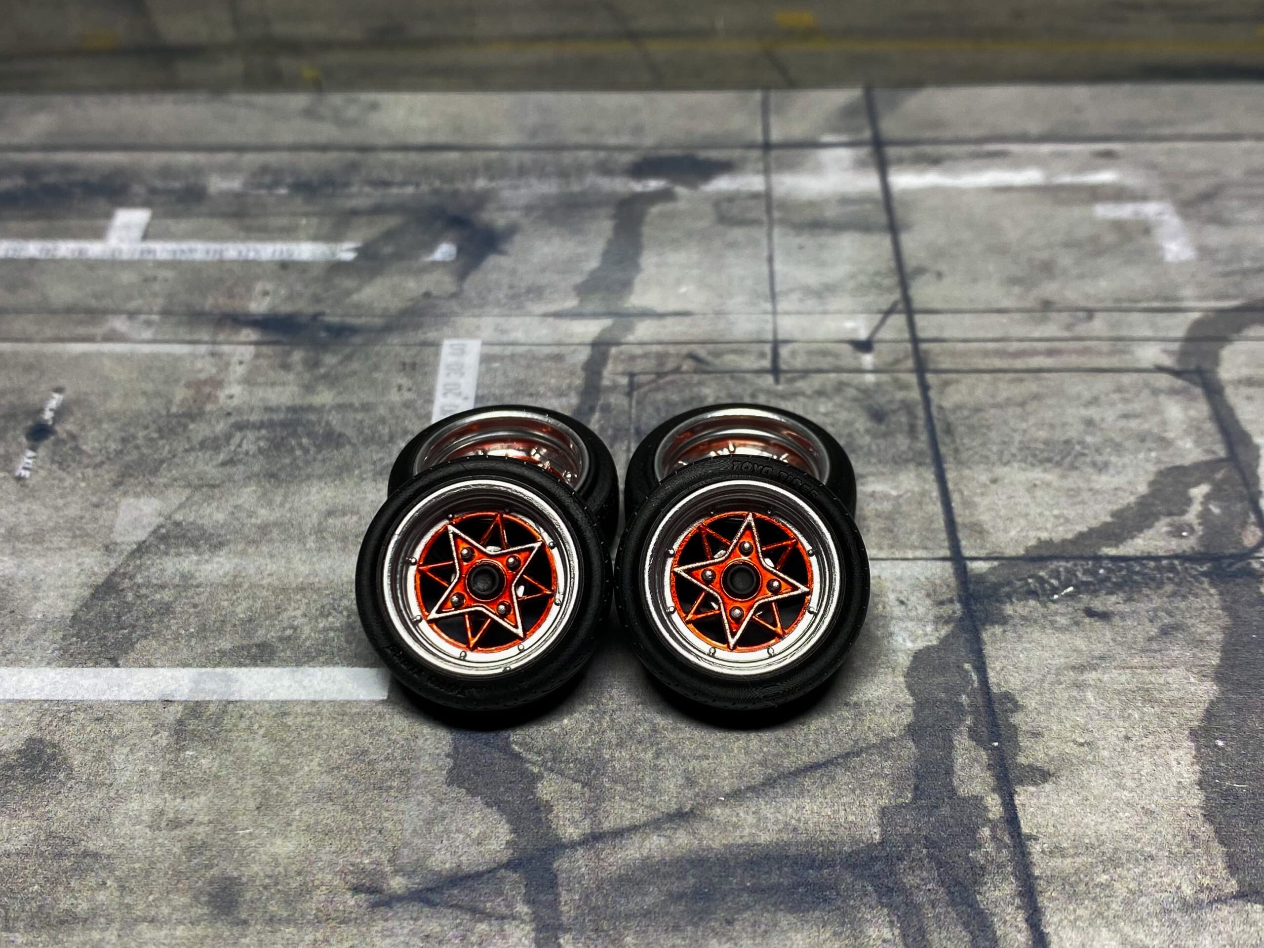🌆 SSR Starshark 14" inch 2 pcs Rims for diecast and RC scale models ...