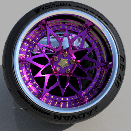 🚗 SevenK7 SK NIKA S Rims 18 inch with Advan tires for scale models・ STL ...