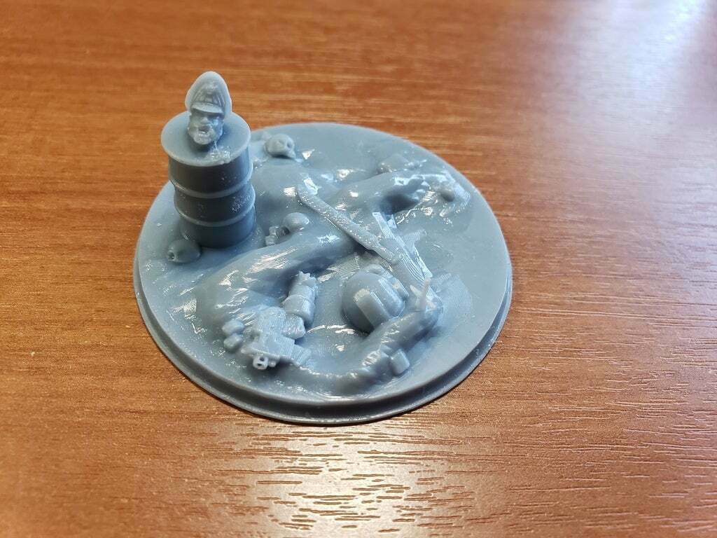 🎲 Base by 40k, 50mm・Free STL File for ・Cults