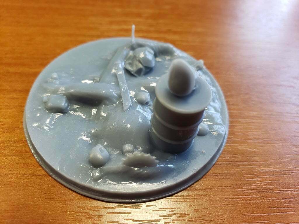 🎲 Base by 40k, 50mm・Free STL File for ・Cults