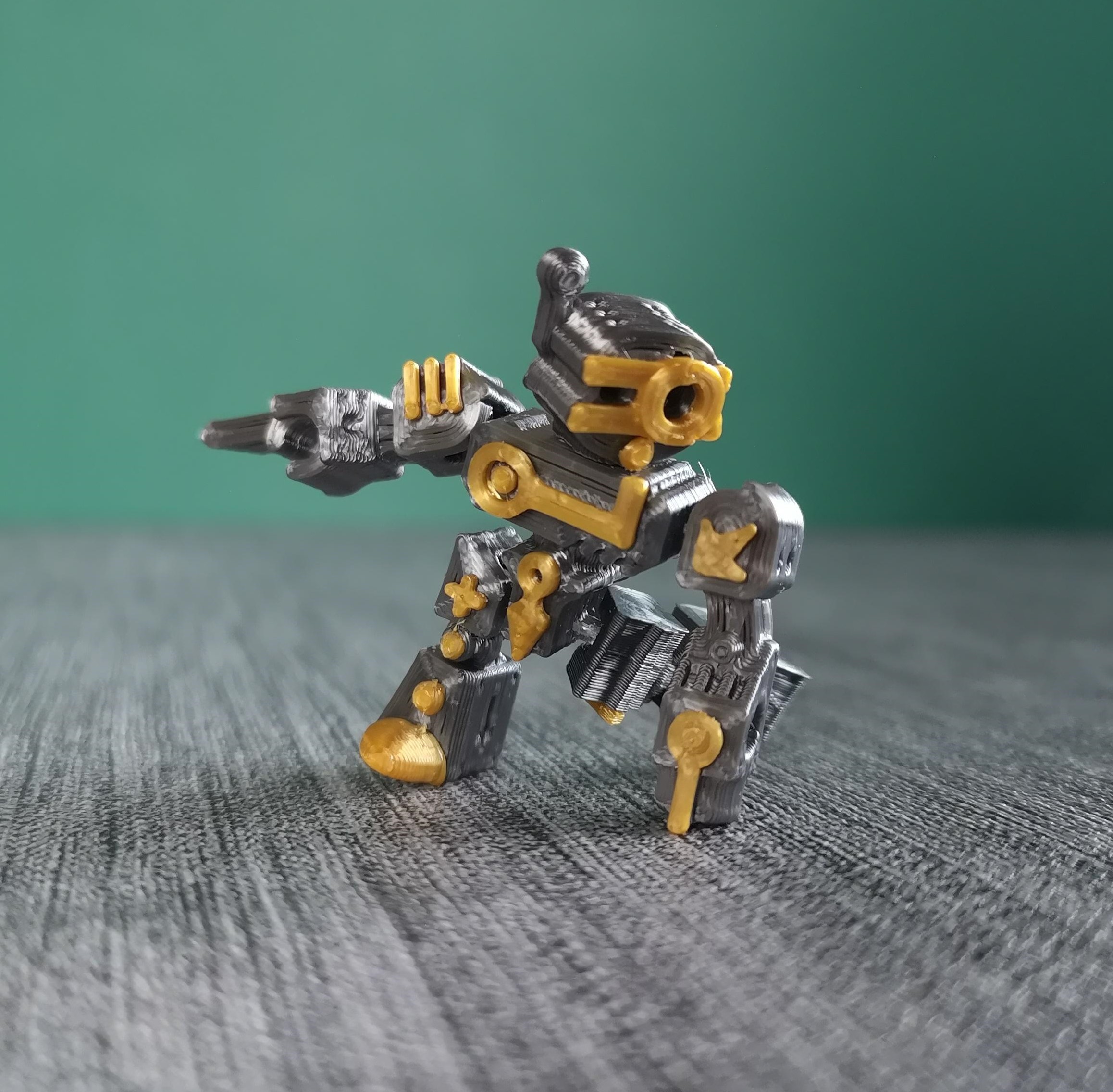 🥷 FLIX - The Microbot - NO SUPPORTS / Print in place / Easy print!・ STL ...