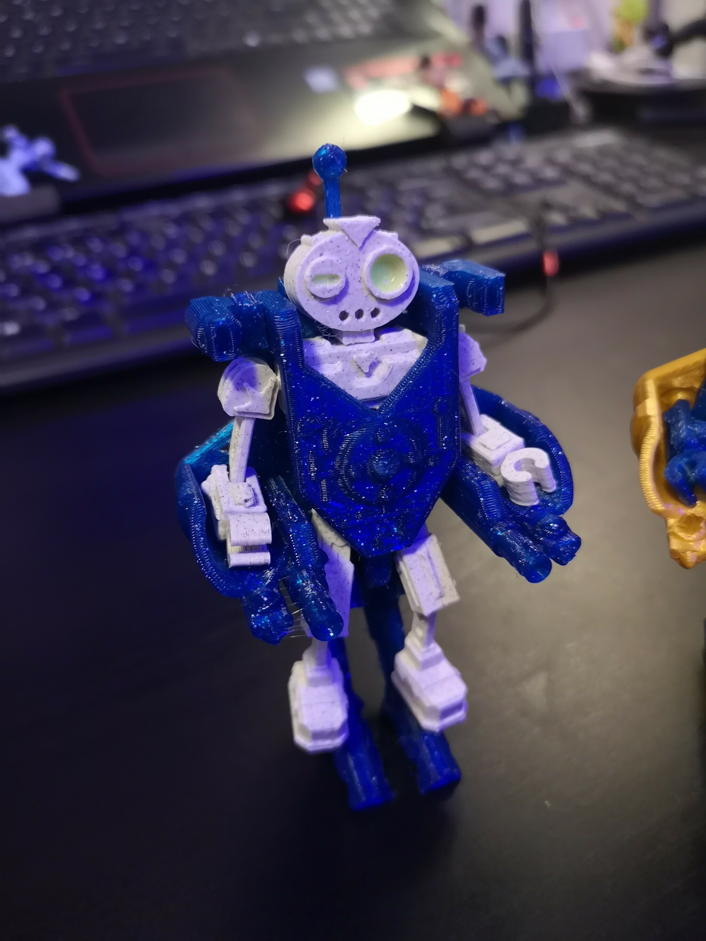 Free Stl File Combat Suit For Minibot Print In Place No Supports 🤖