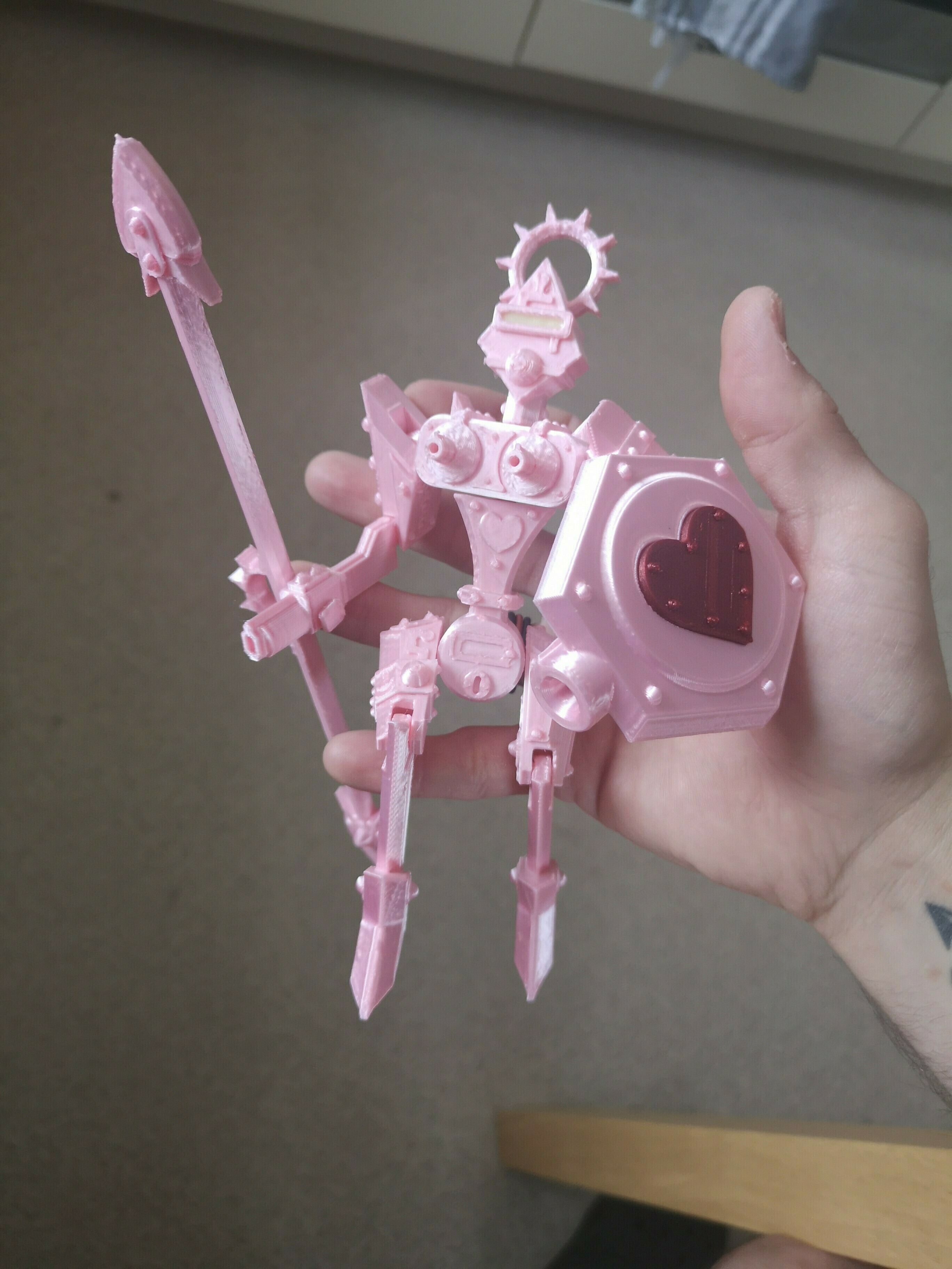 🤖 LOVEBOT - Print in Place! NO SUPPORTS!!!・Archivo STL para ・Cults