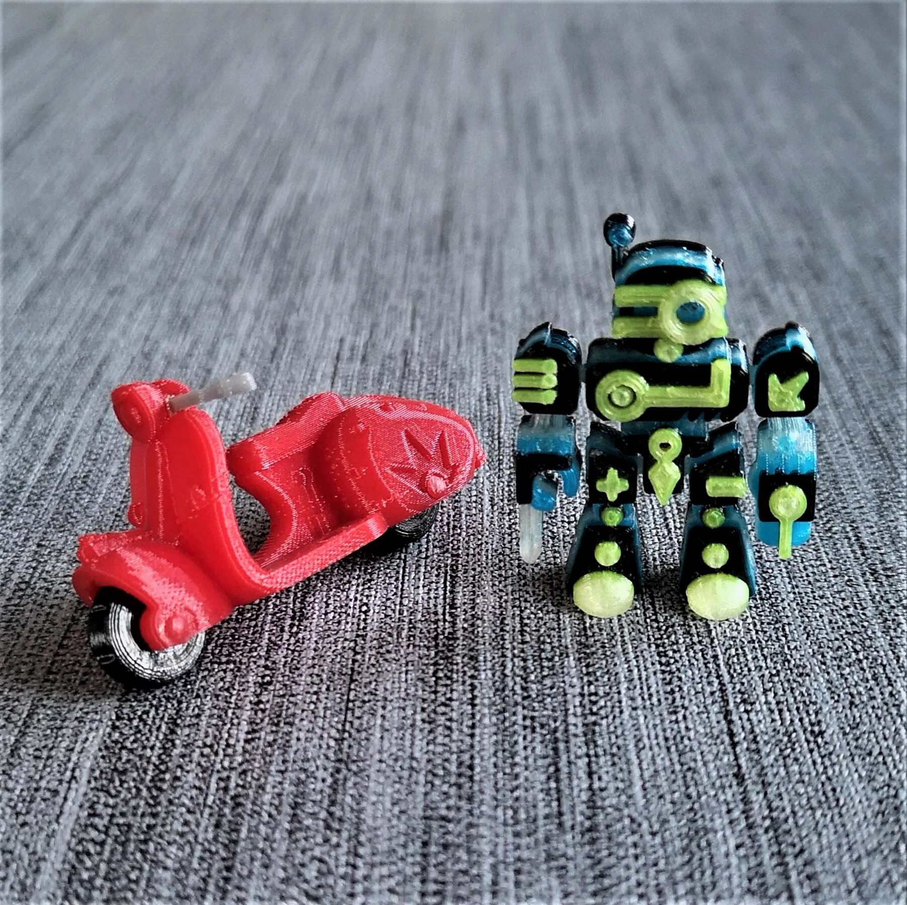 🥷 FLIX - The Microbot - NO SUPPORTS / Print in place / Easy print!・ STL ...
