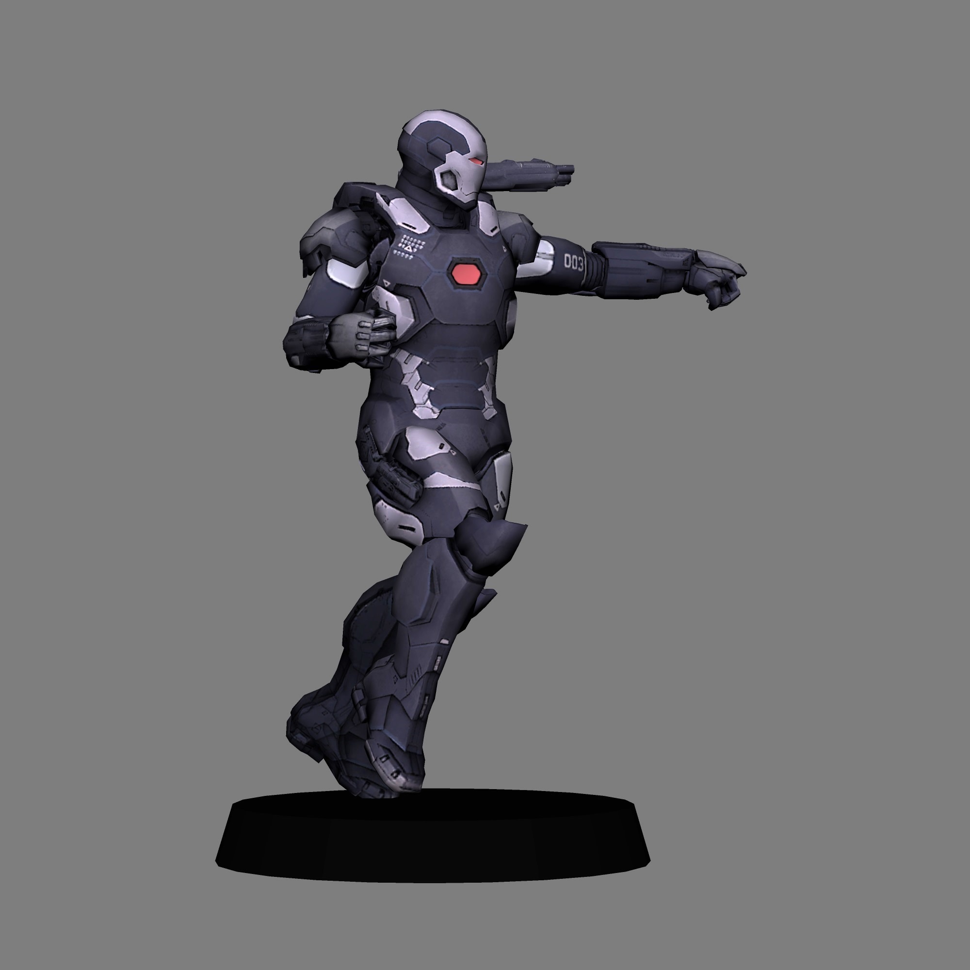 🆕 Warmachine Mk3 - Captain America Civil War LOW POLYGONS AND NEW ...