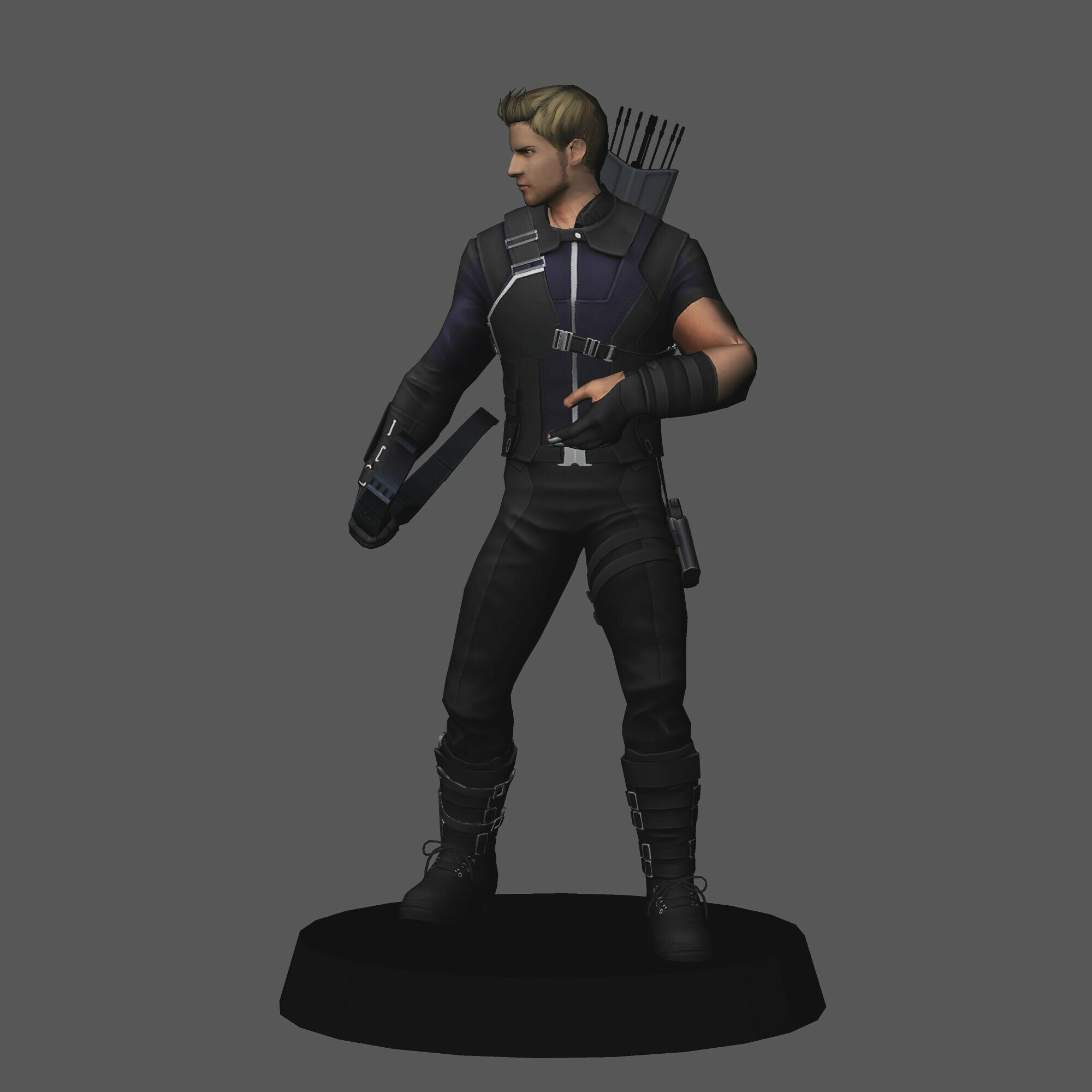 STL file Hawkeye - Captain America Civil War LOW POLYGONS AND NEW ...