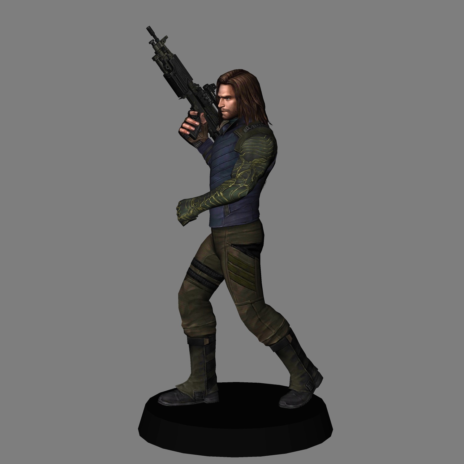 arquivo STL Winter Soldier - Avengers Endgame LOW POLYGONS AND NEW ...