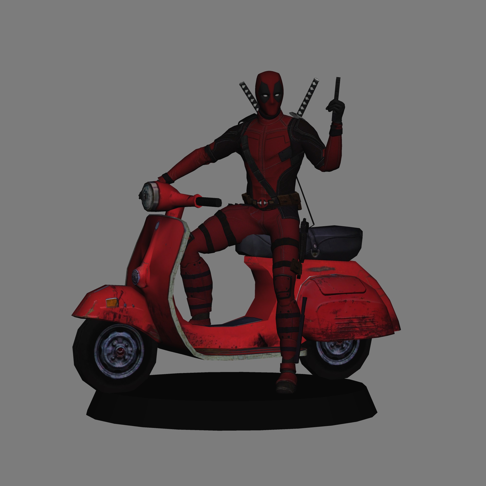 🎬 Deadpool - Deadpool Movie LOW POLYGONS AND NEW EDITION・ STL File for ...