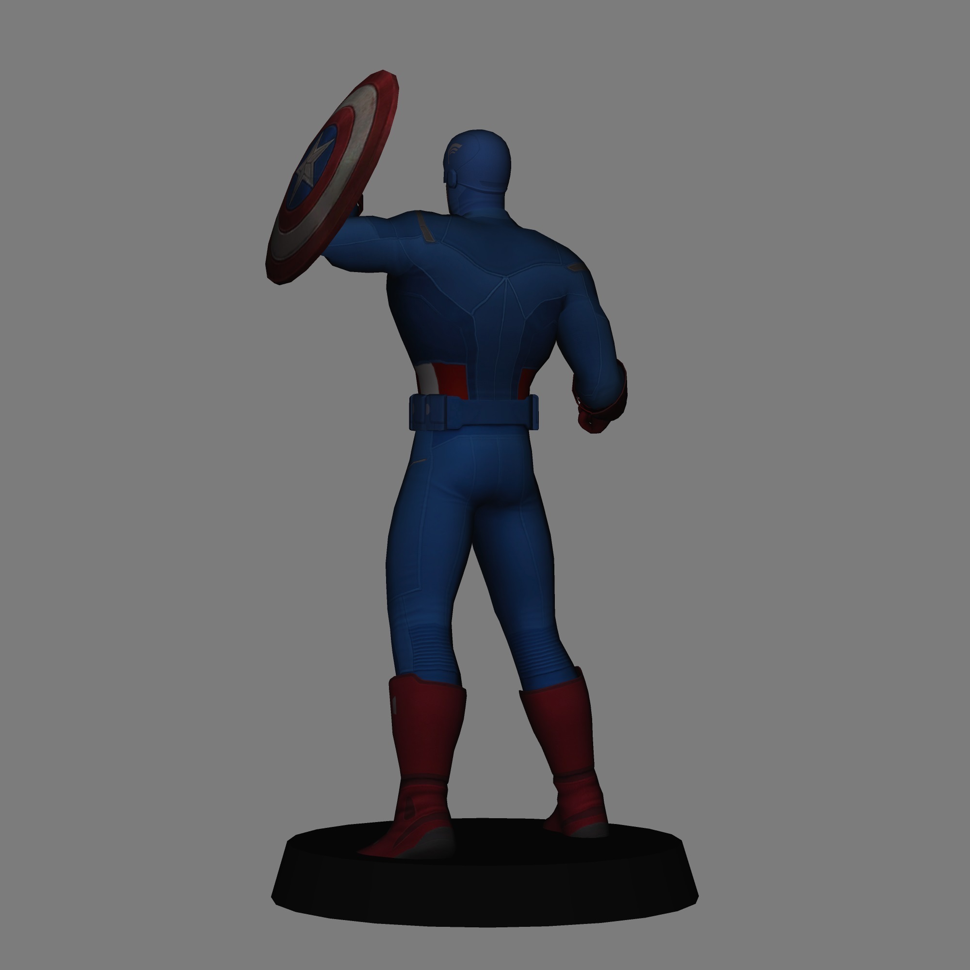 STL file Captain America - Avengers LOW POLYGONS AND NEW EDITION 🦸 ・3D ...