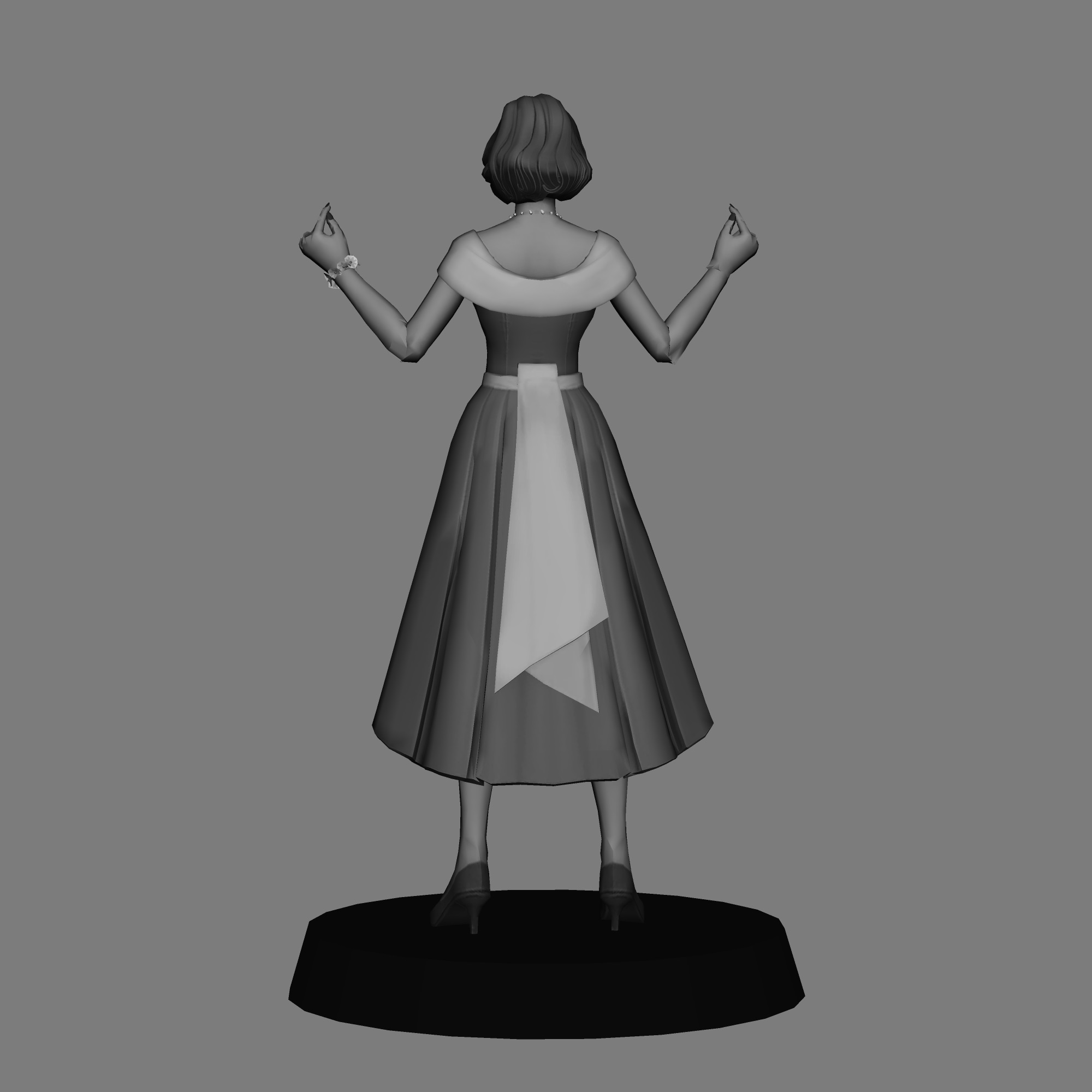 STL file Wanda Maximoff 50's - Wandavision LOW POLYGONS AND NEW EDITION ...