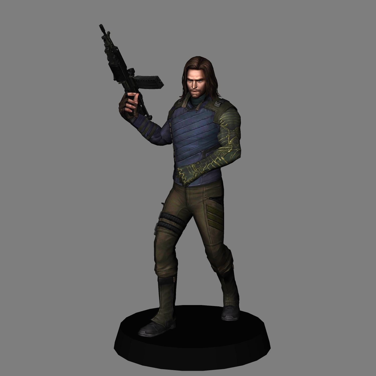 arquivo STL Winter Soldier - Avengers Endgame LOW POLYGONS AND NEW ...