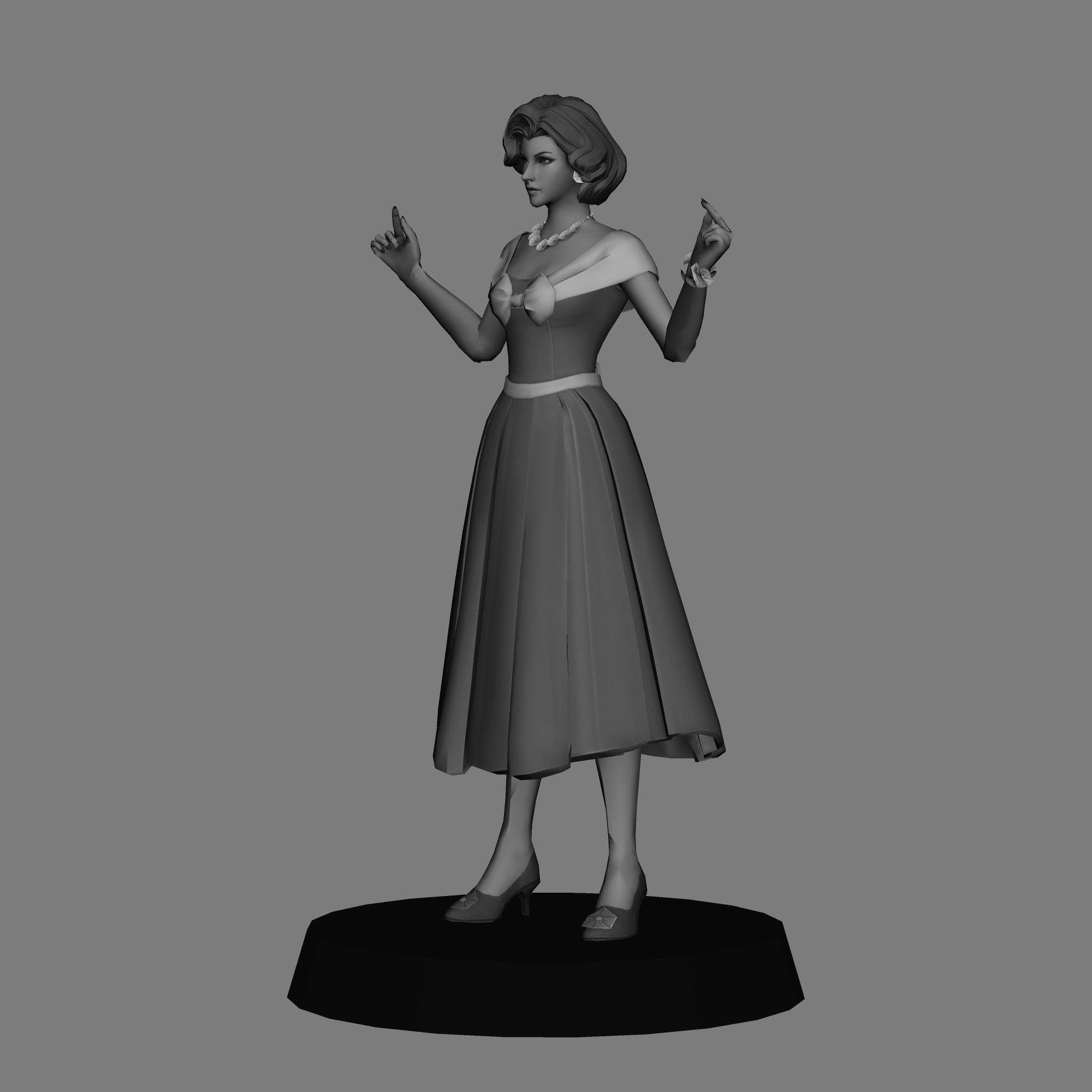 STL file Wanda Maximoff 50's - Wandavision LOW POLYGONS AND NEW EDITION ...