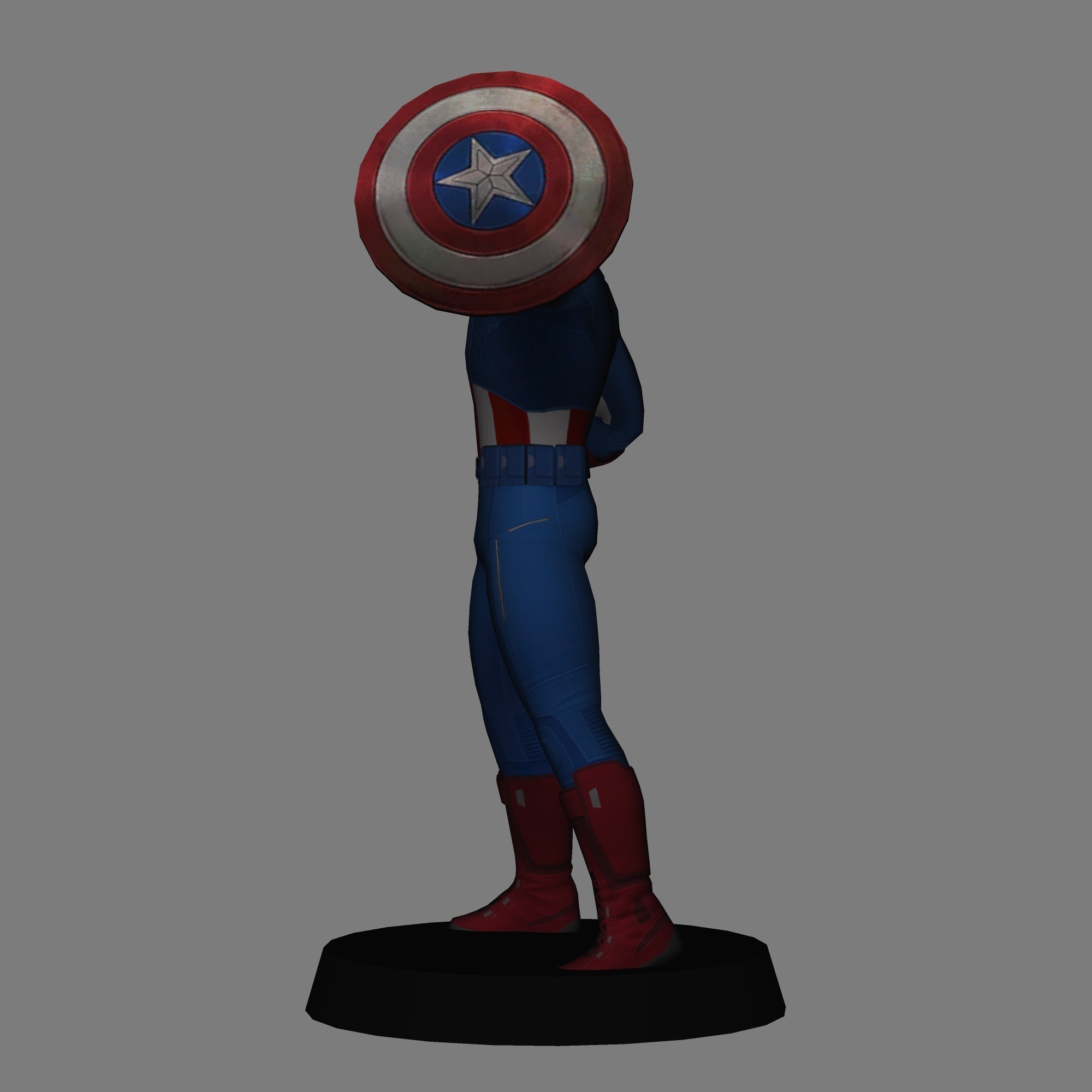 STL file Captain America - Avengers LOW POLYGONS AND NEW EDITION 🦸 ・3D ...