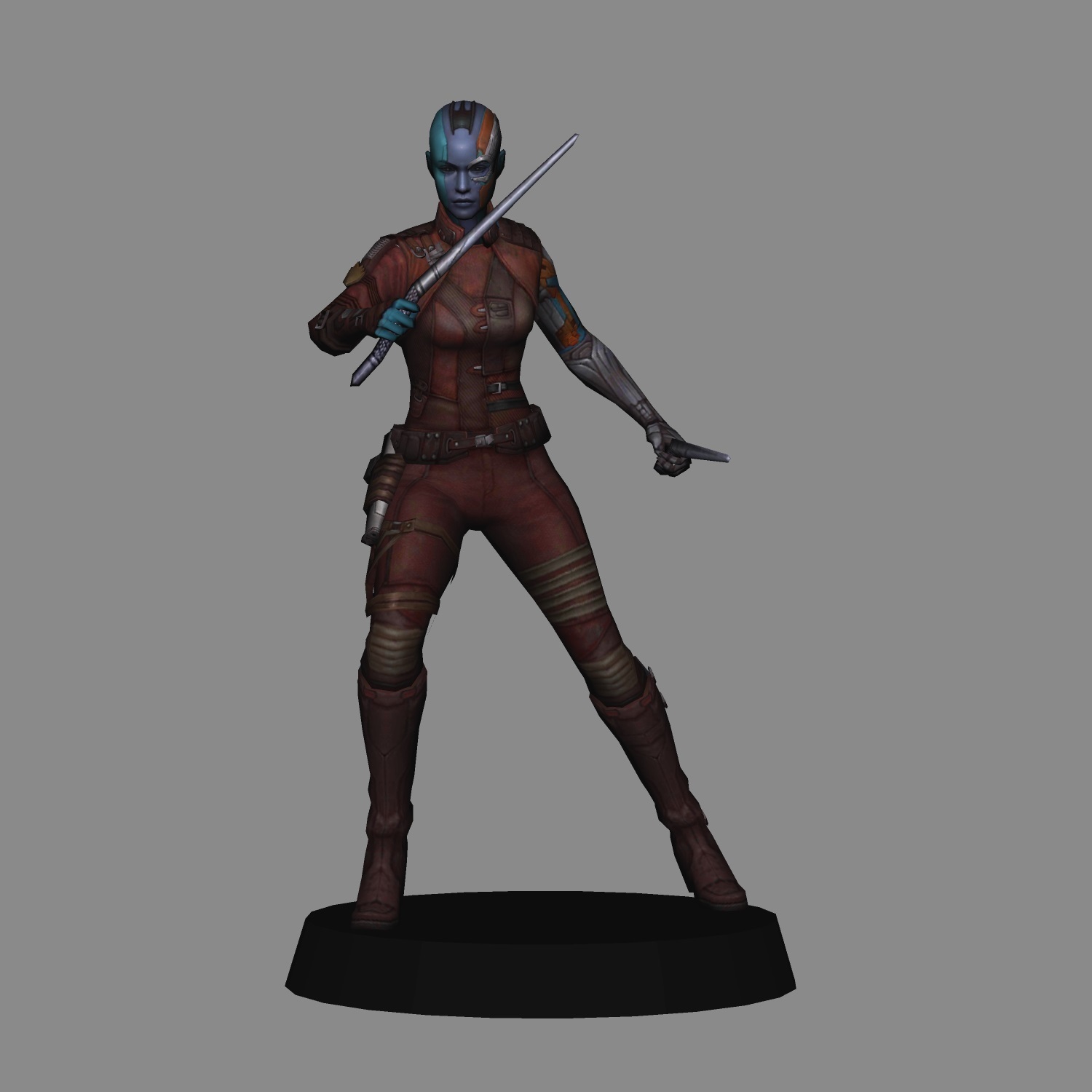 🦸 Nebula - Avengers Endgame LOW POLYGONS AND NEW EDITION・ STL File for ...
