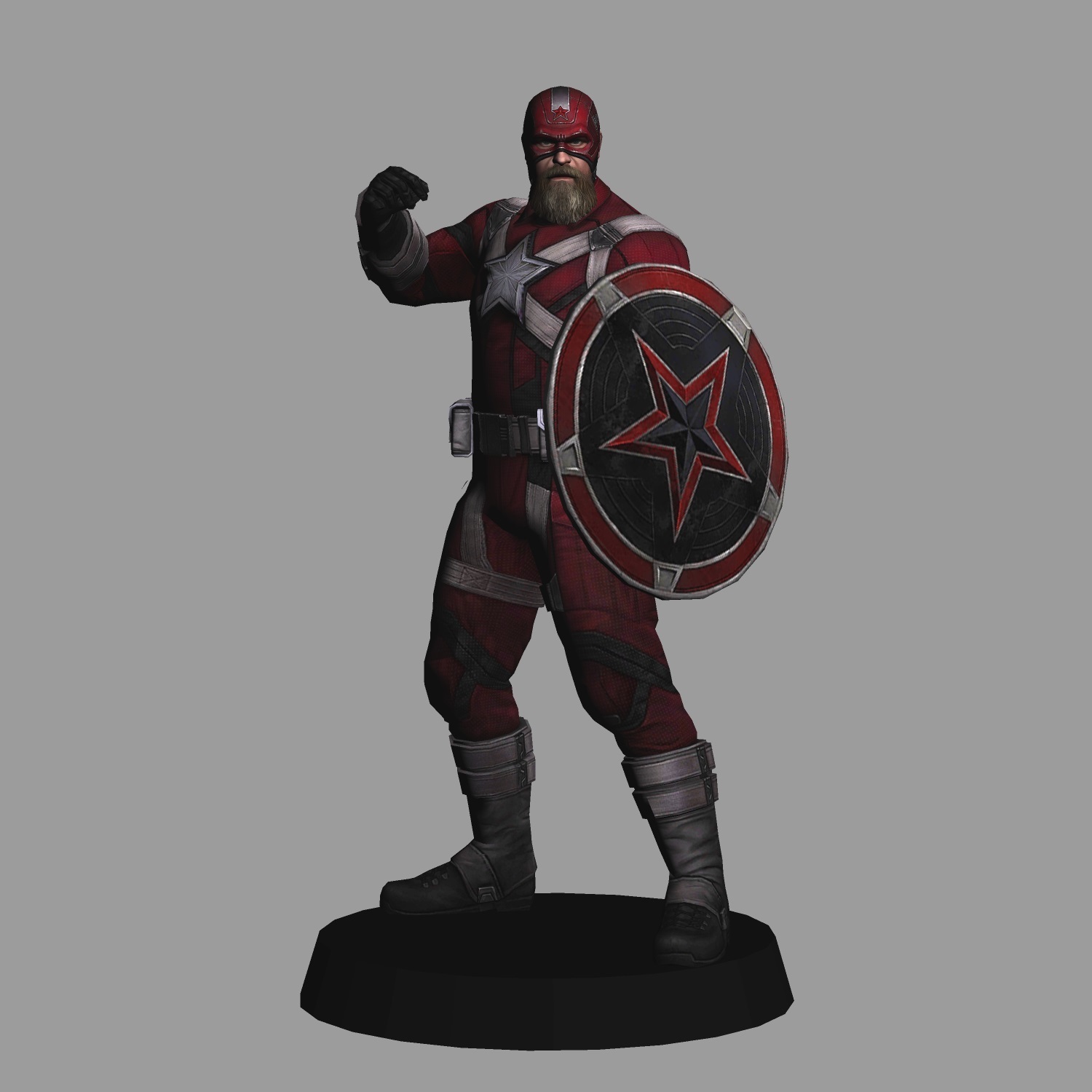 STL file Red Guardian - Black Widow Movie LOW POLYGONS AND NEW EDITION ...