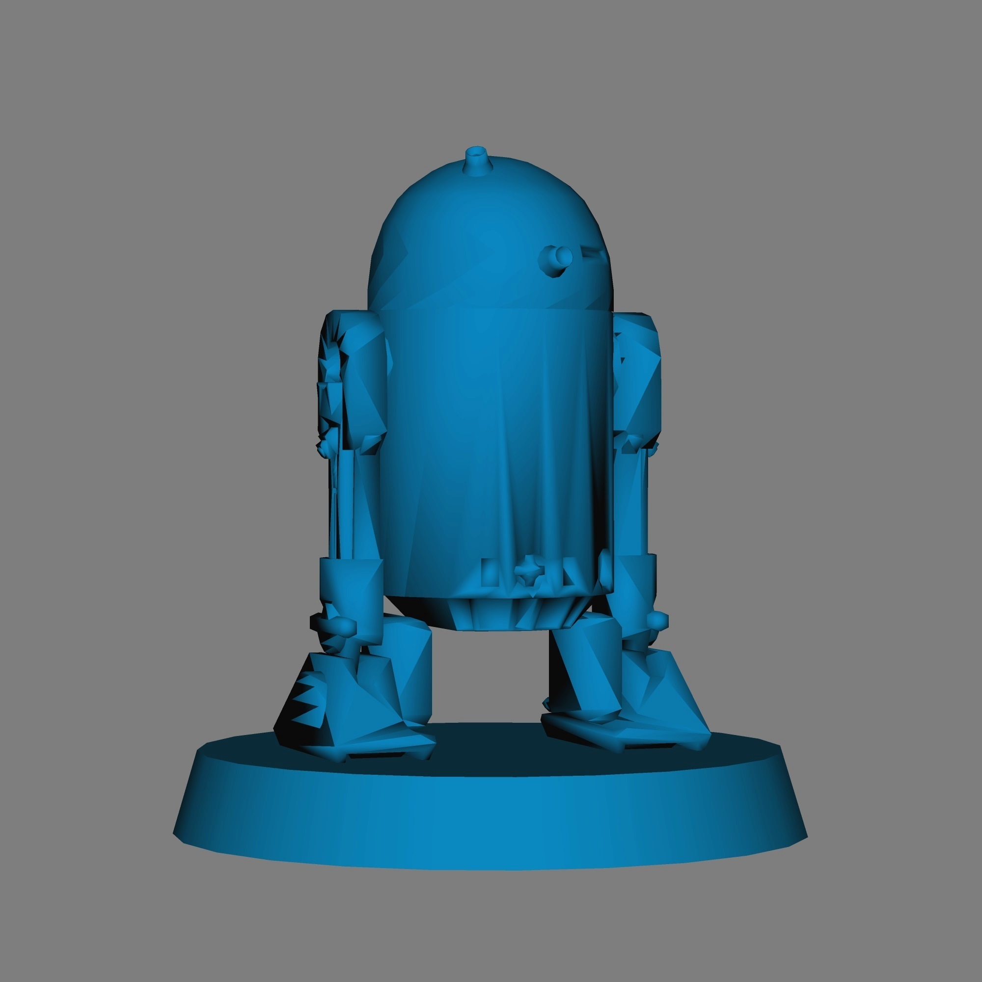 🤖 R2-D2 - Starwars LOW POLY 3D PRINT・ STL File for ・Cults