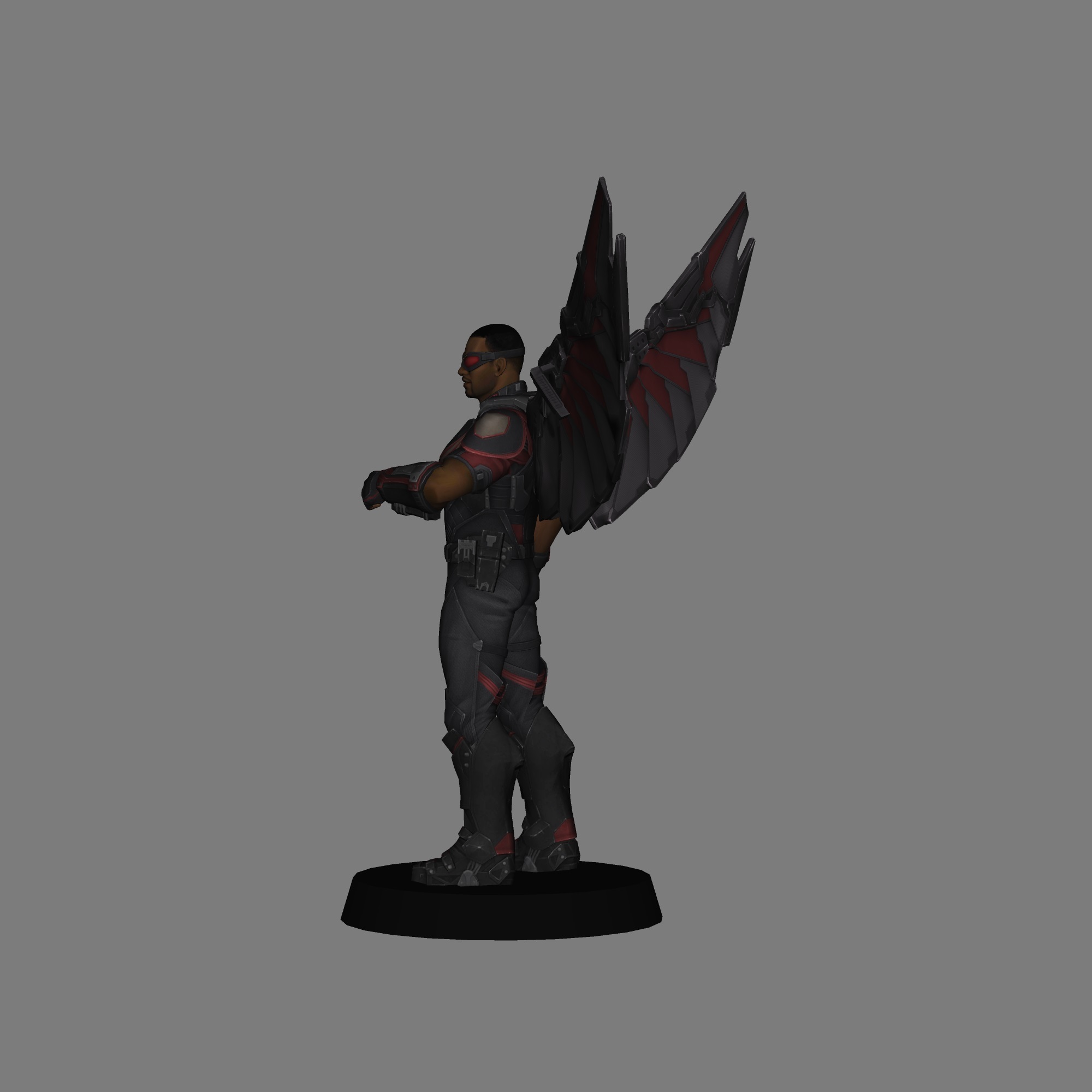 STL file Falcon - Avengers Endgame LOW POLYGONS AND NEW EDITION 🦸 ・3D ...