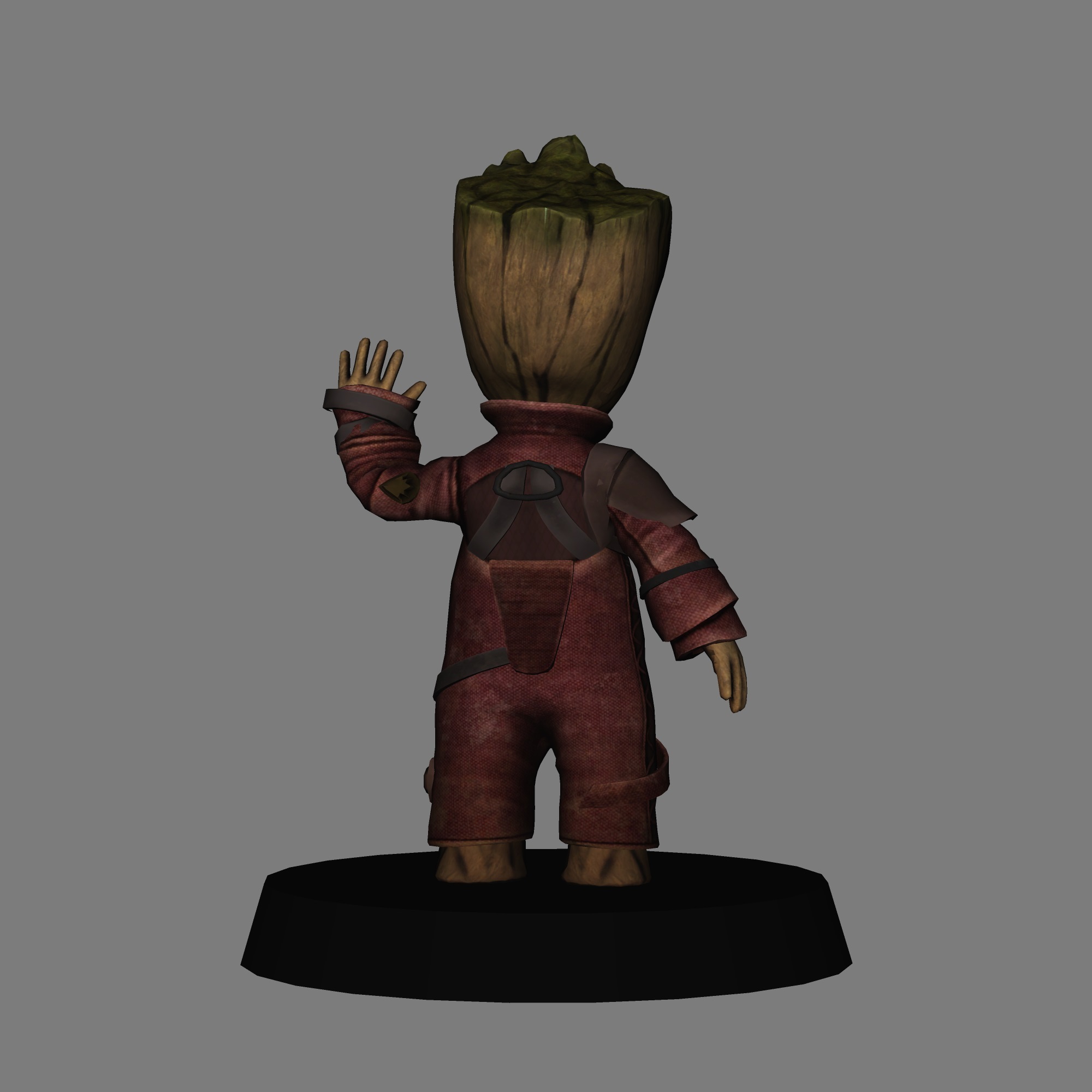 STL file Baby Groot - Guardians of the Galaxy Vol. 2 LOW POLYGONS AND ...
