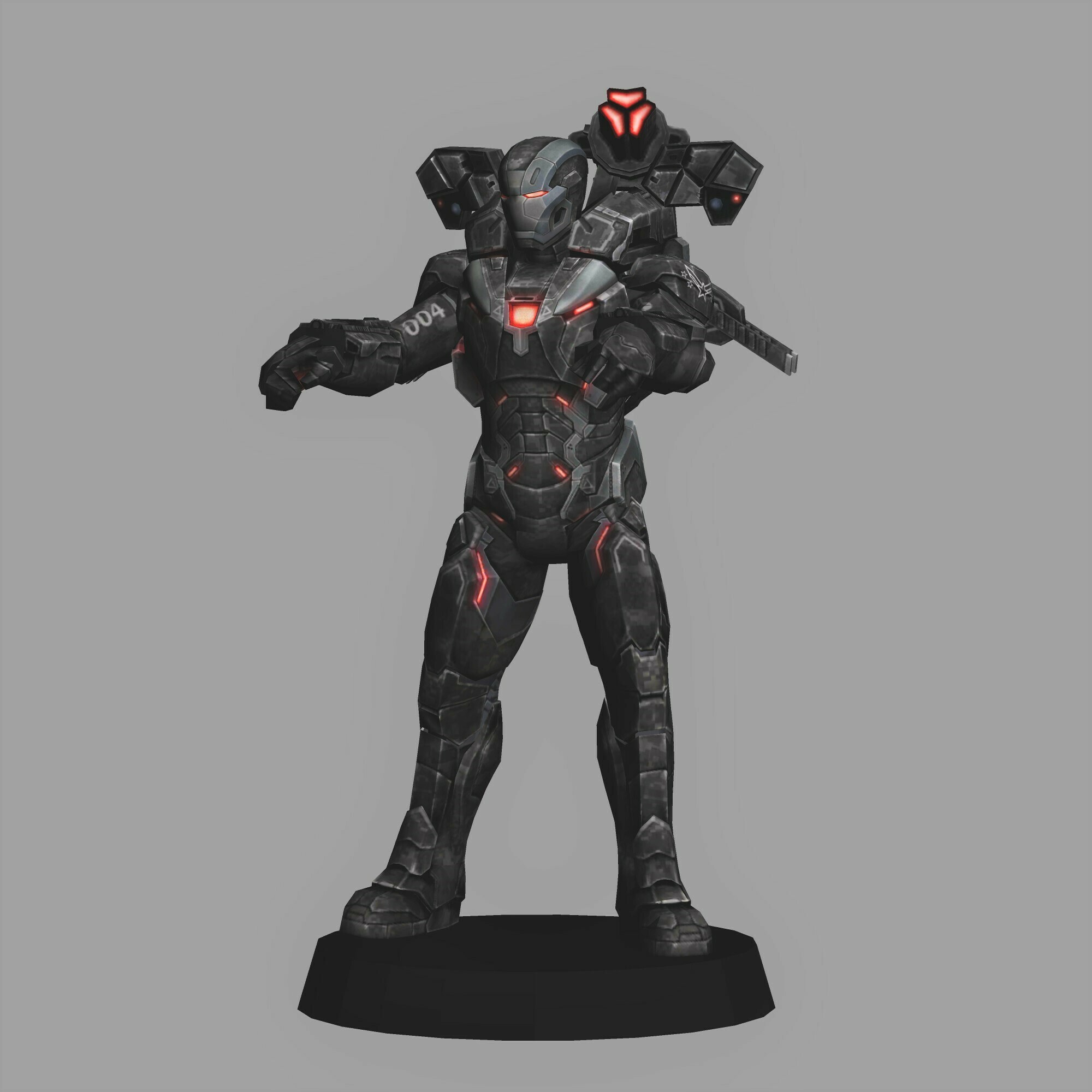 🦸 Warmachine Mk4 - Avengers Infinity War LOW POLYGONS AND NEW EDITION ...