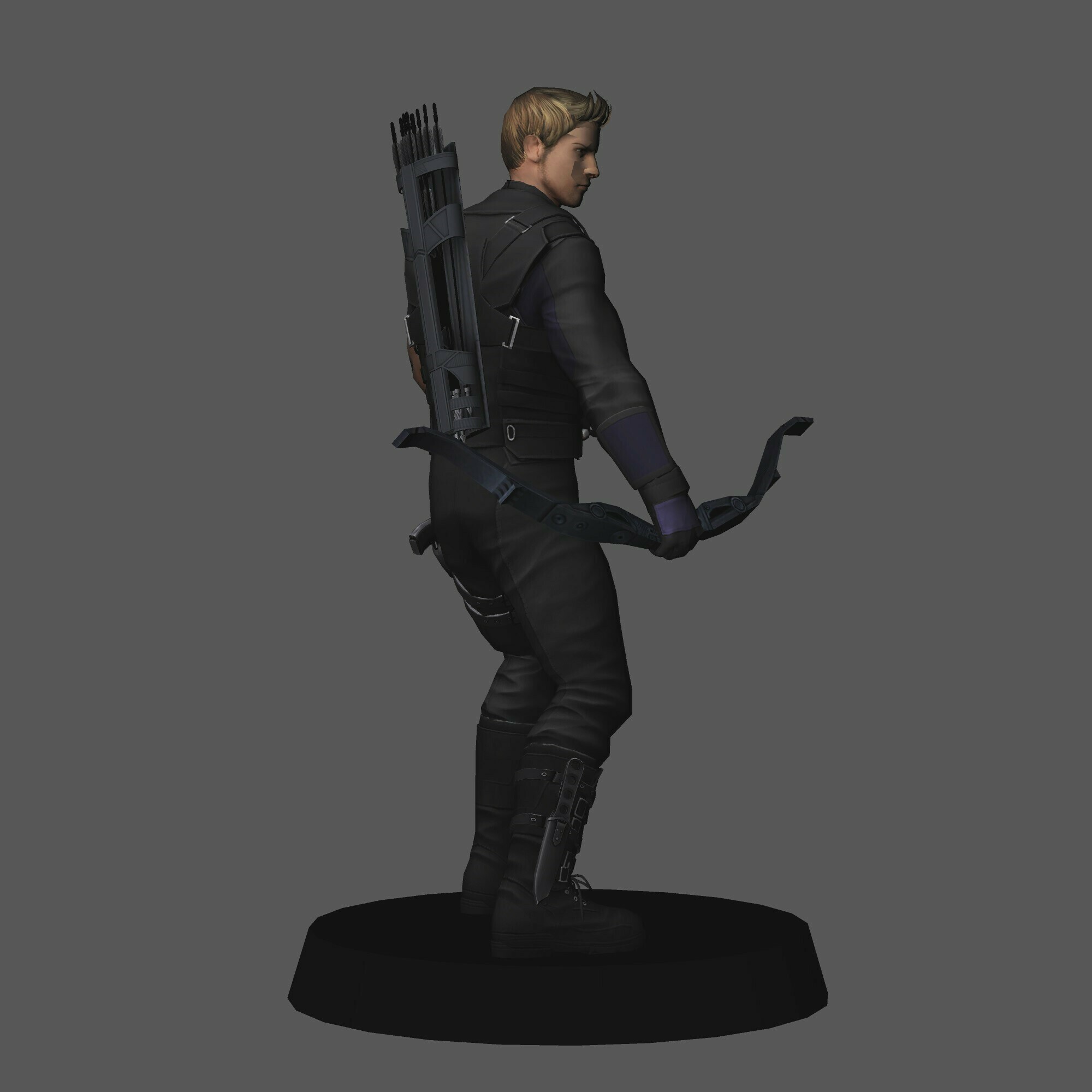 STL file Hawkeye - Captain America Civil War LOW POLYGONS AND NEW ...