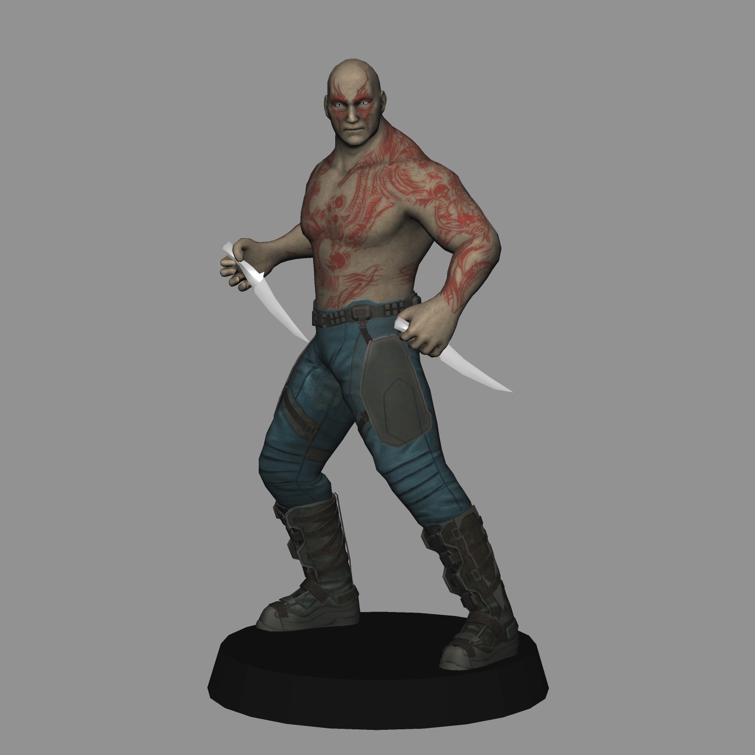 STL file Drax - Avengers Endgame LOW POLYGONS AND NEW EDITION 🦸 ・3D ...