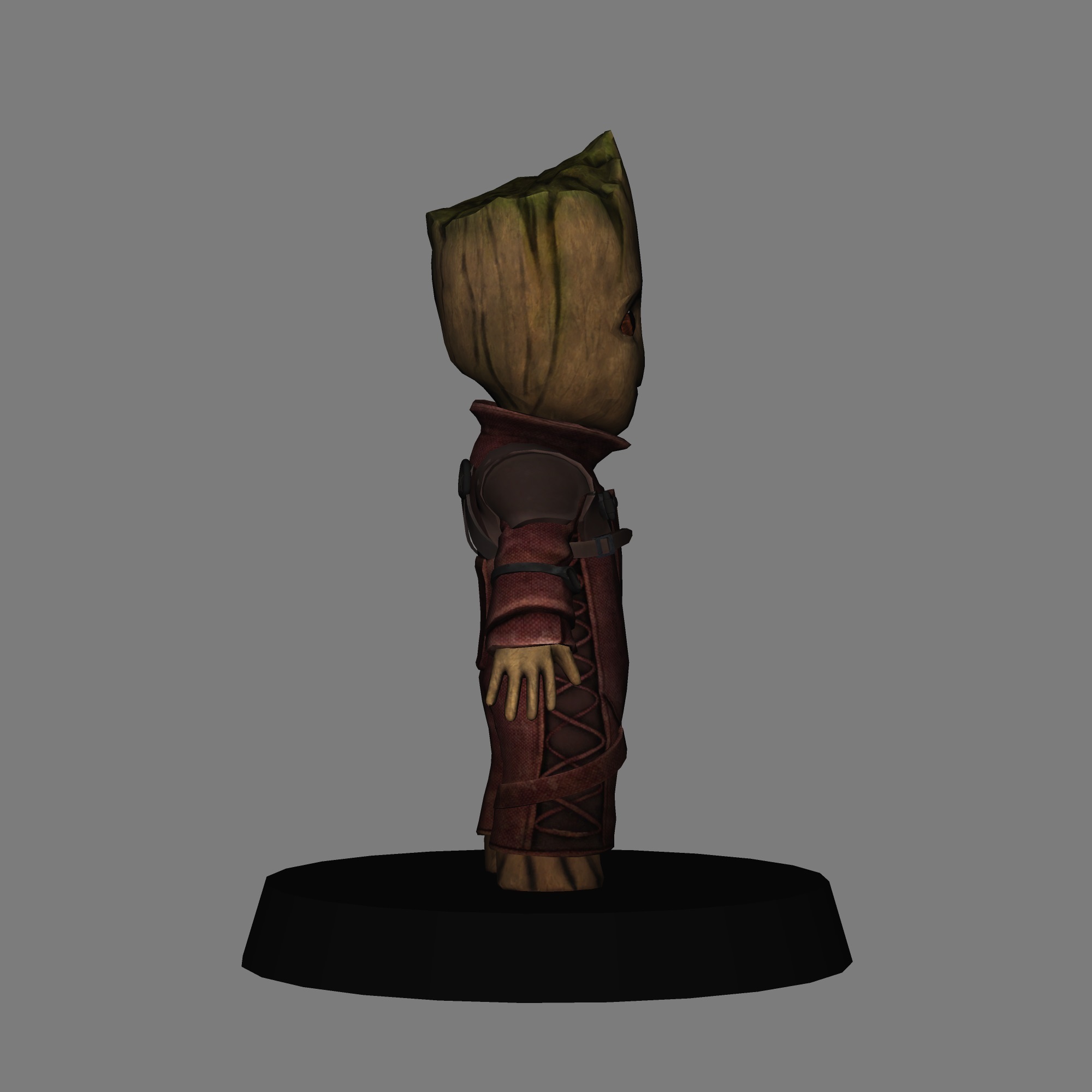 STL file Baby Groot - Guardians of the Galaxy Vol. 2 LOW POLYGONS AND ...