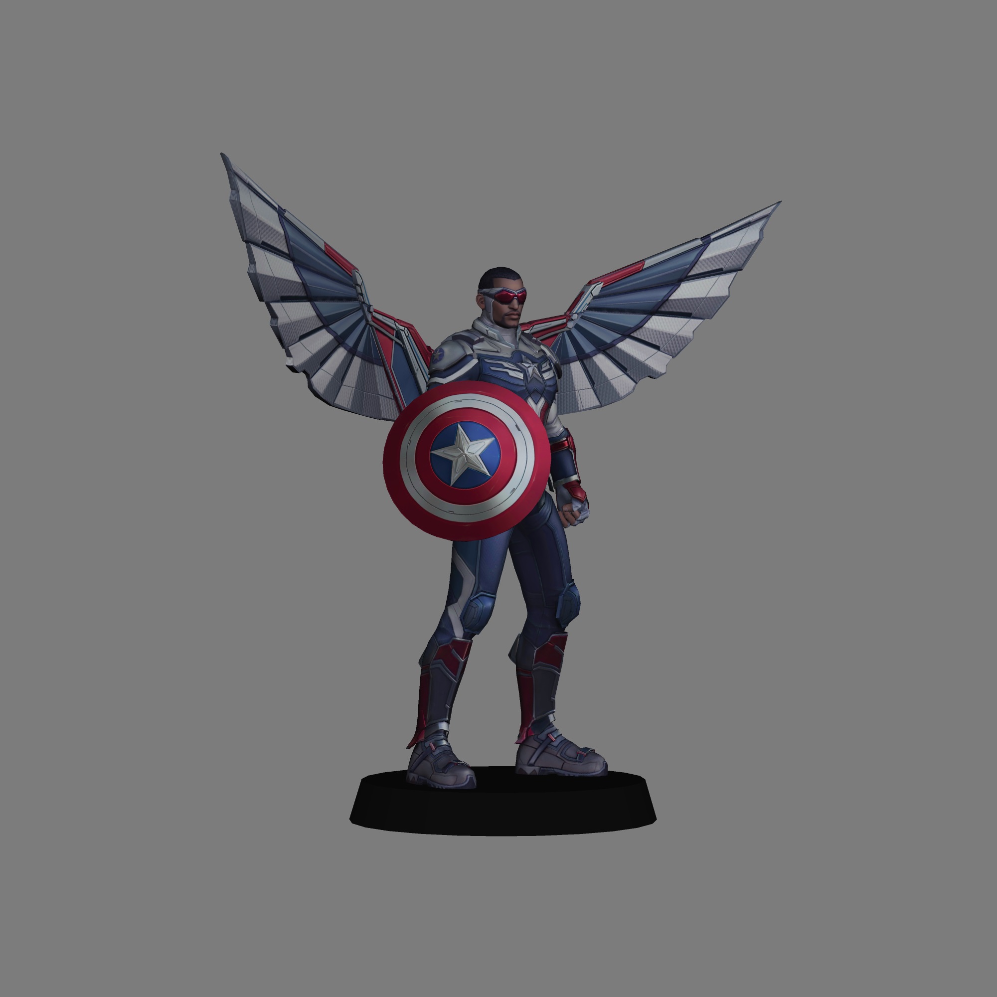 🆕 Falcon - Captain America - FATWS LOW POLYGONS AND NEW EDITION・ STL ...