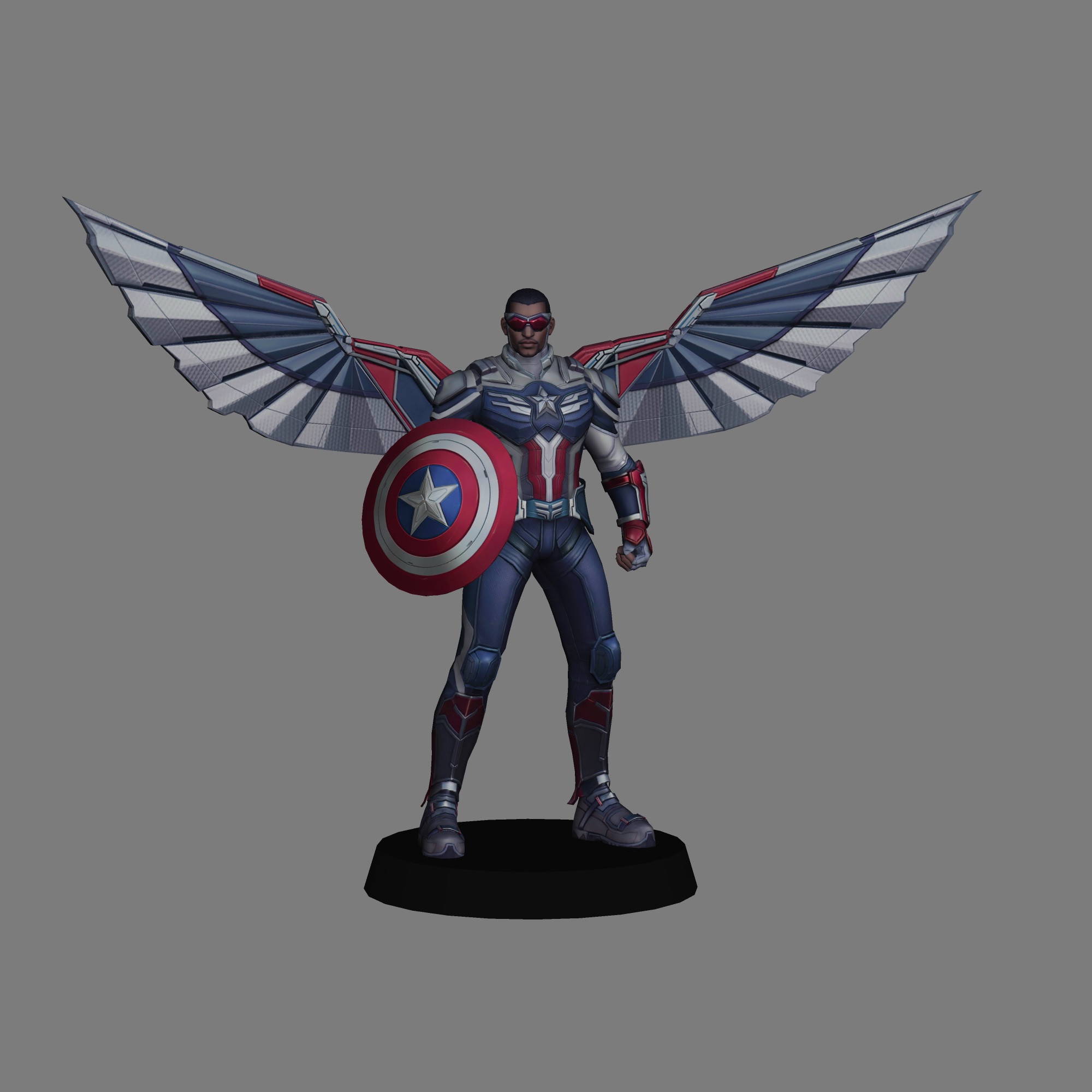 🆕 Falcon - Captain America - FATWS LOW POLYGONS AND NEW EDITION・ STL ...