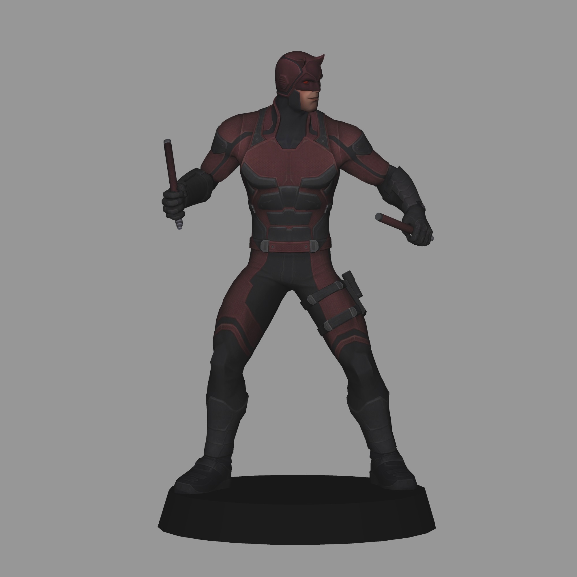🆕 Daredevil - Netflix LOW POLYGONS AND NEW EDITION・ STL File for ・Cults