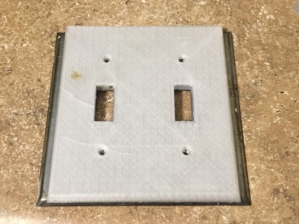 🏠 Light Switch Cover 2-Gang (Reduced Width)・Free 3D File for ・Cults