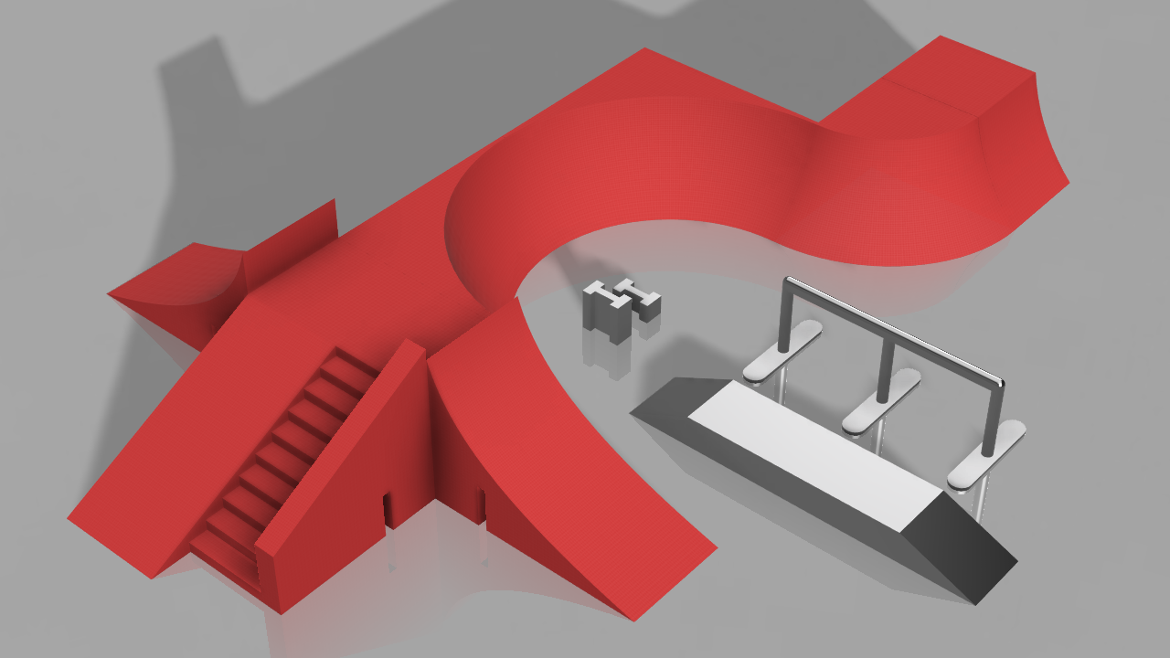 🛹 Fingerboard skate ramp・ STL File for ・Cults