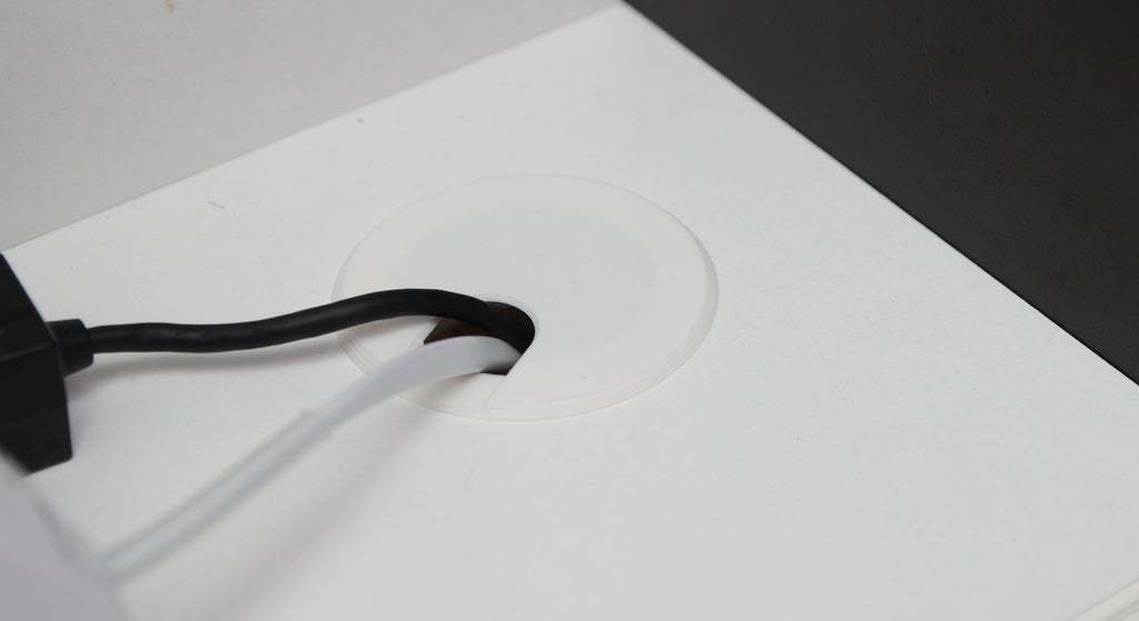 Free STL file Desk cable grommet 🔌 ・Design to download and 3D print・Cults