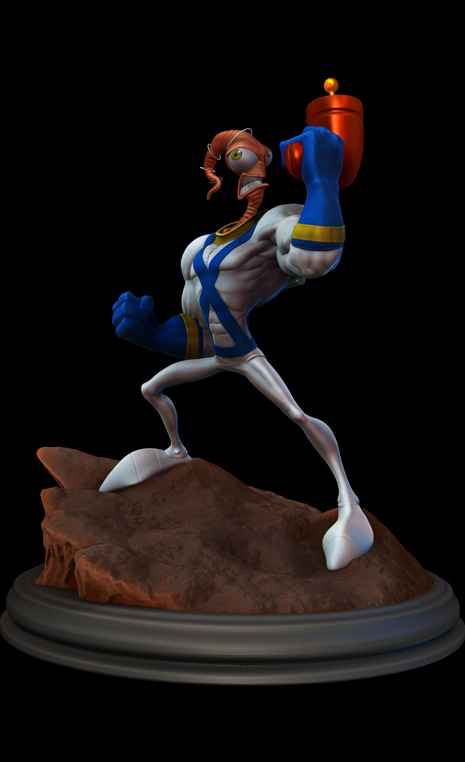 STL file Earthworm-Jim 🎨 ・Template to download and 3D print・Cults