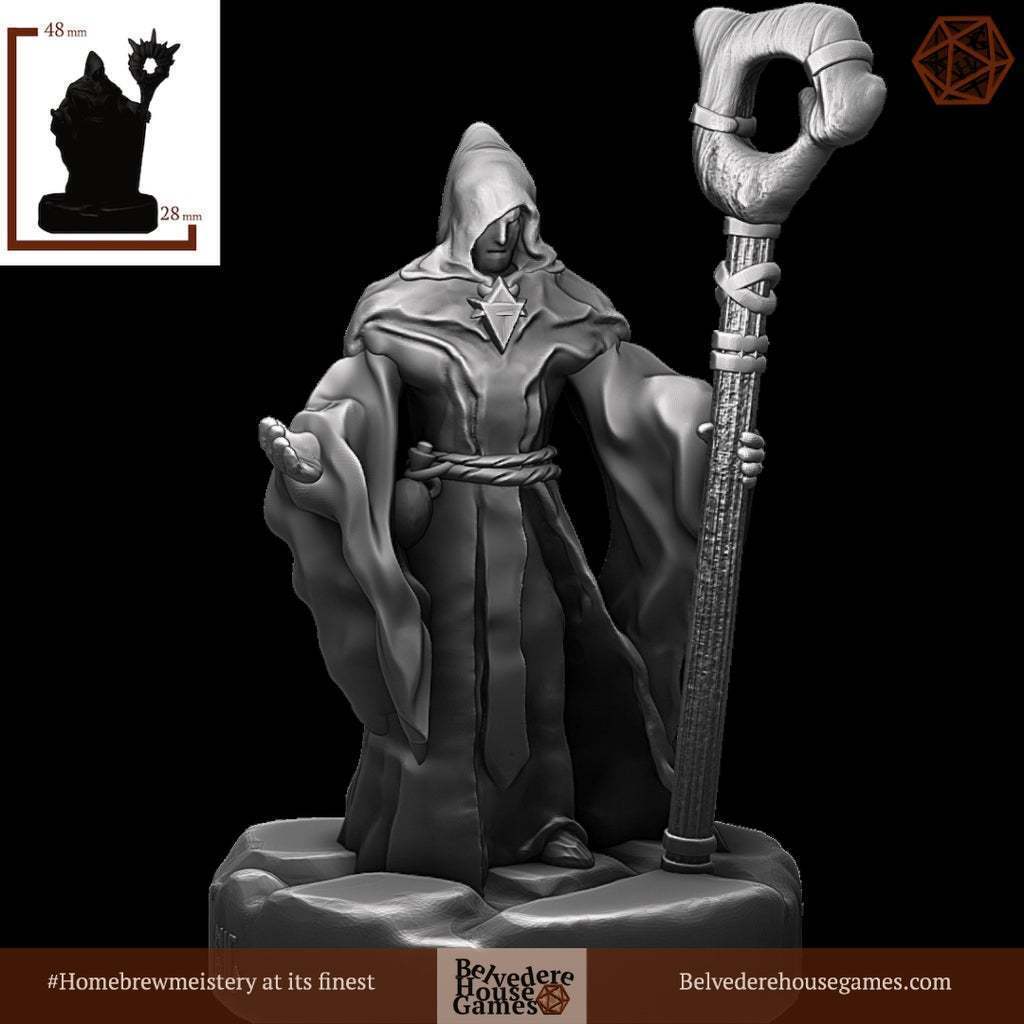 🆓 Dark Wizard 28mm Support Free・Free STL File for ・Cults