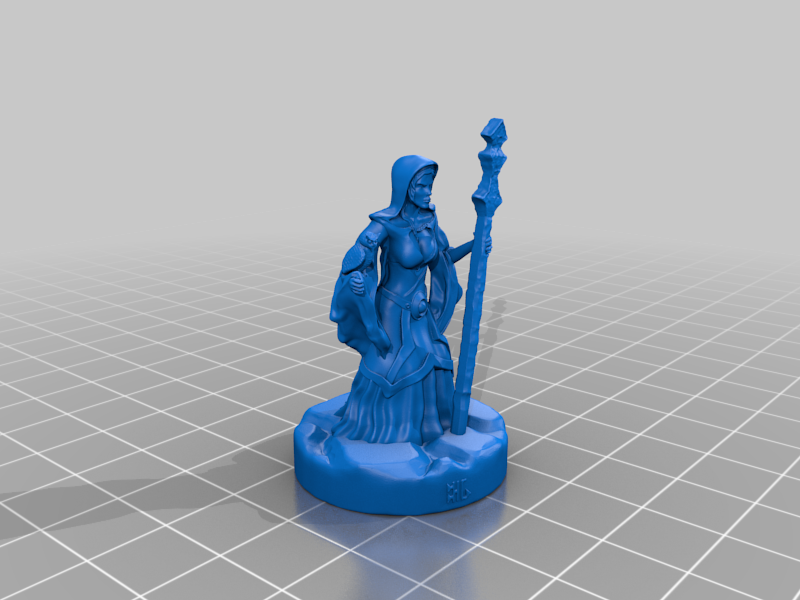 🧙 Mage with Owl - 8 Staff Options - Support Free 28mm Mini・Free STL ...