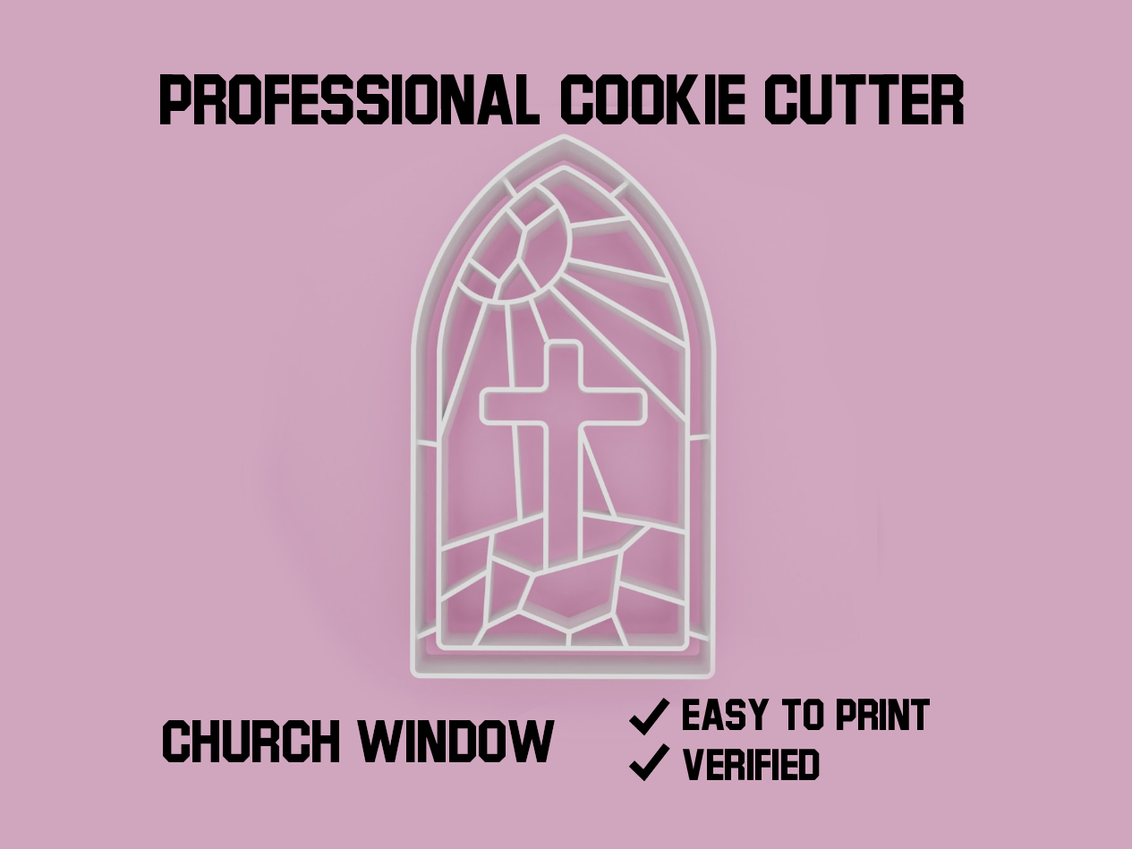 STL file Church window Cookie cutter ⛪ ・3D printable model to download ...