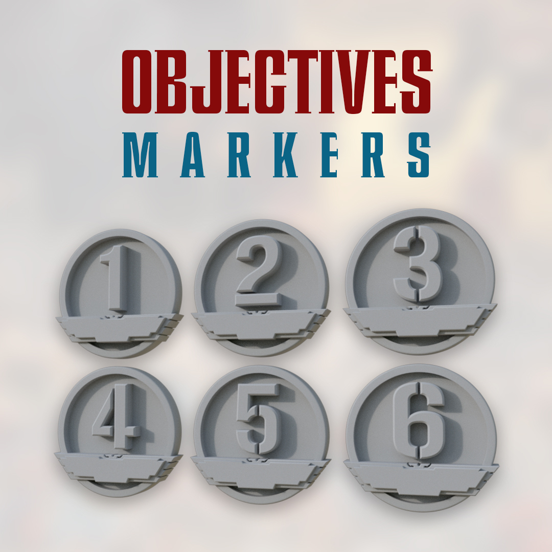 🎲 Objectives markers・Free STL File for ・Cults