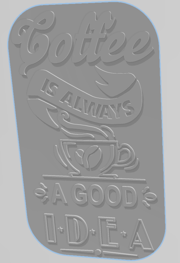 STL file COFFEE LOGO NO5 ☕ ・3D printer model to download・Cults