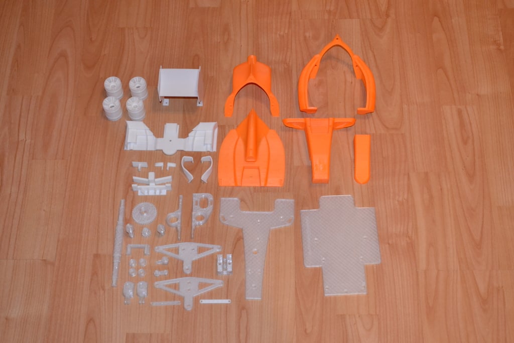 3D printing OpenRC F1 car - 1:10 RC Car・Cults