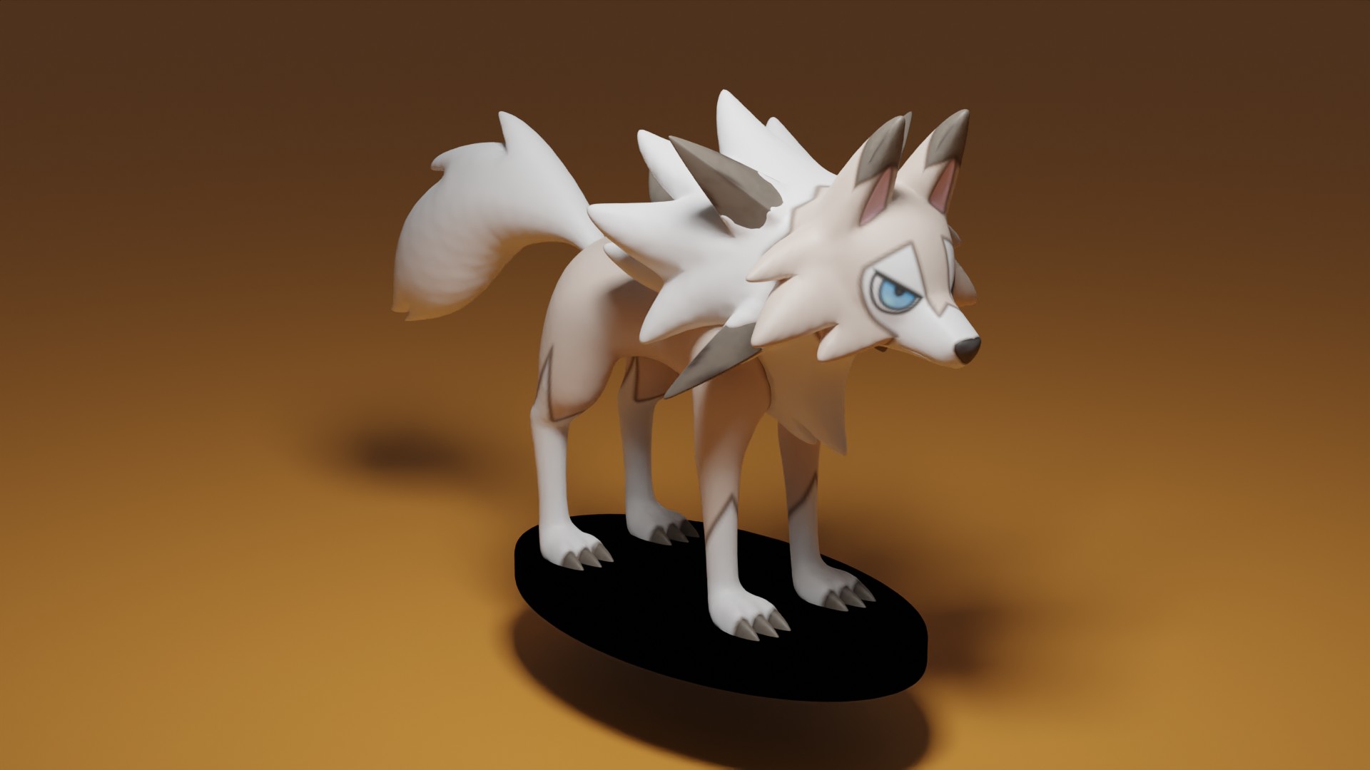 🐉 pokemon lycanrock・ STL File for ・Cults