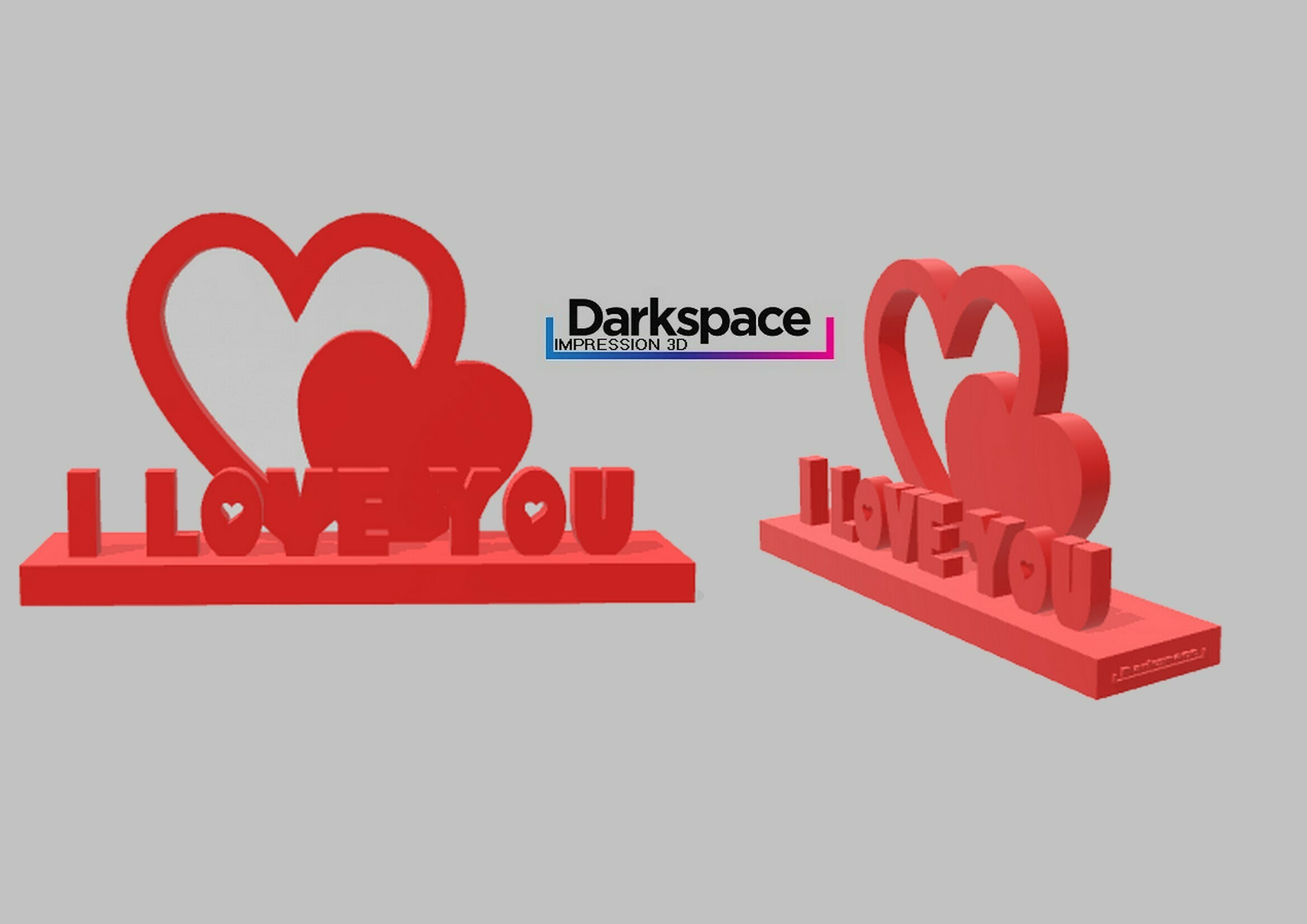 STL file Decoration I LOVE YOU ️‍🔥 ・3D printing template to download・Cults