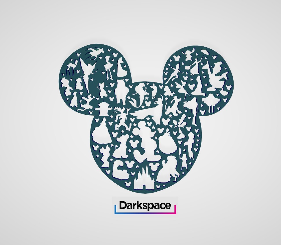 🐁 disney head disney・ STL File for ・Cults