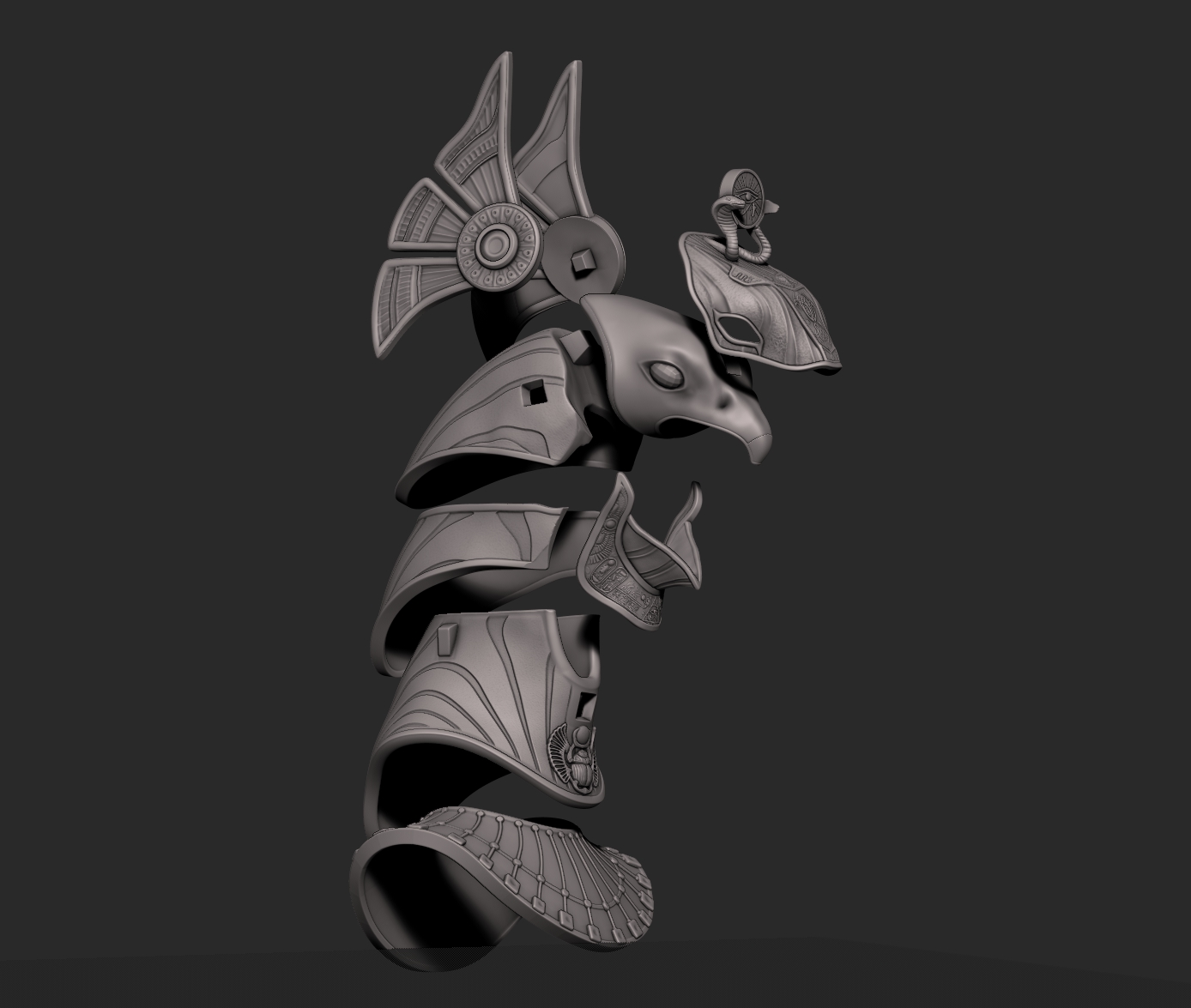 OBJ file Horus Helmet 🪖 ・3D printer design to download・Cults