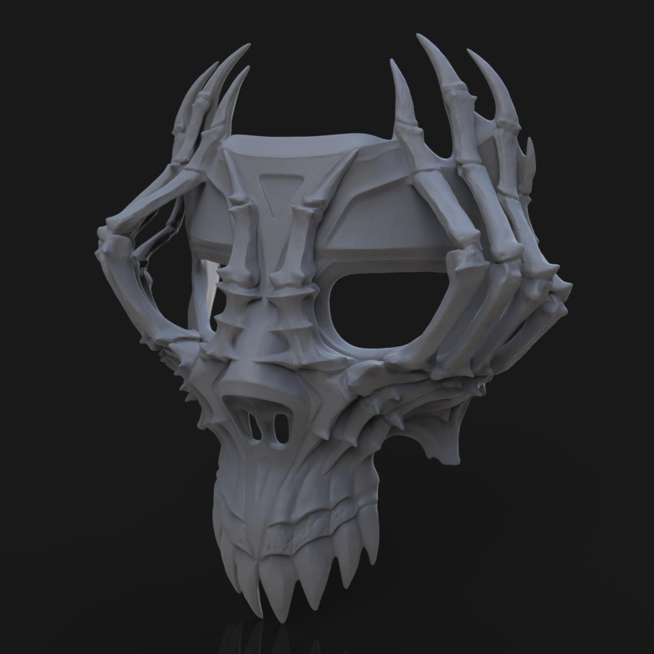 Archivo STL Máscara de calavera 🗿 (OBJ)・Modelo de impresora 3D para ...