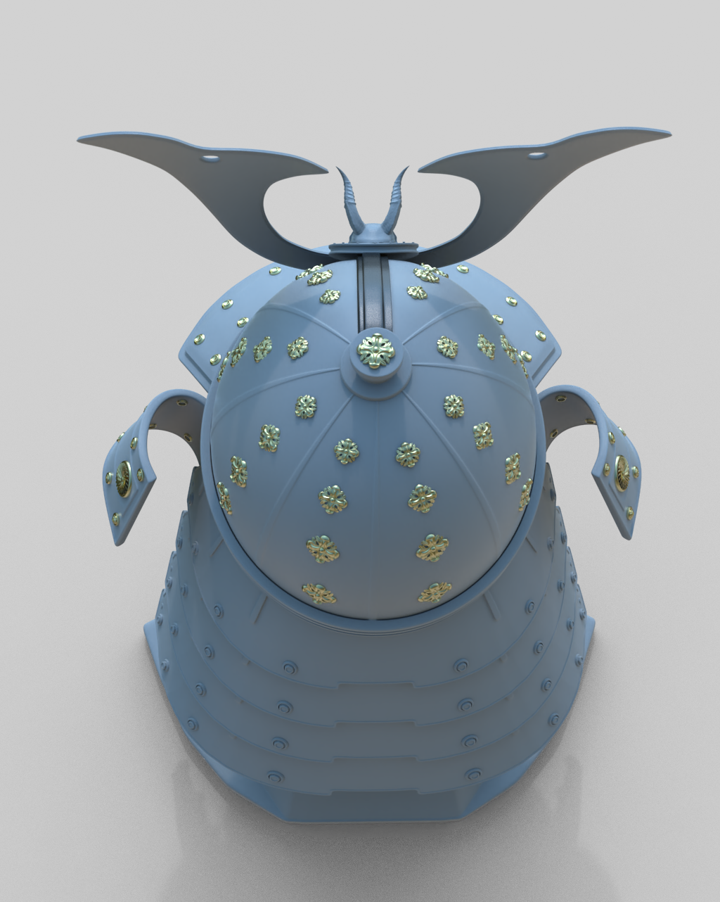 STL file Samurai Helmet 2 (Kabuto) 🗡️ ・3D printable model to download・Cults