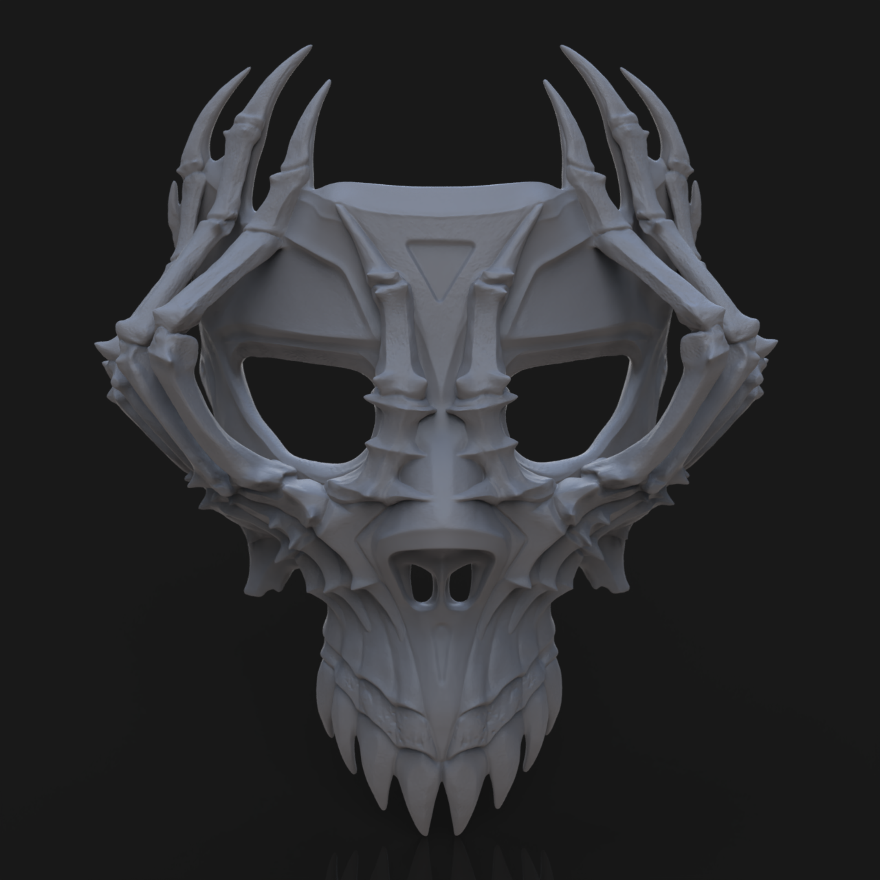 💀 Skull Mask・ STL File for ・Cults